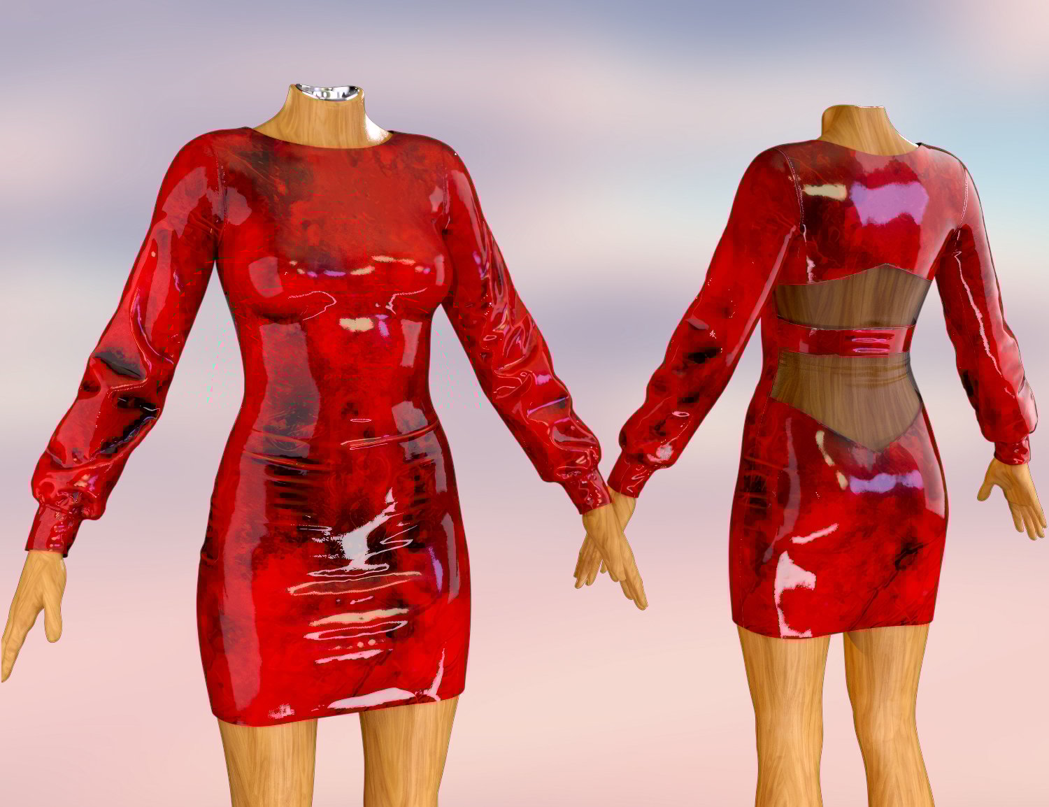 ZK dForce Hydrangea Dress Texture Addon | Daz 3D