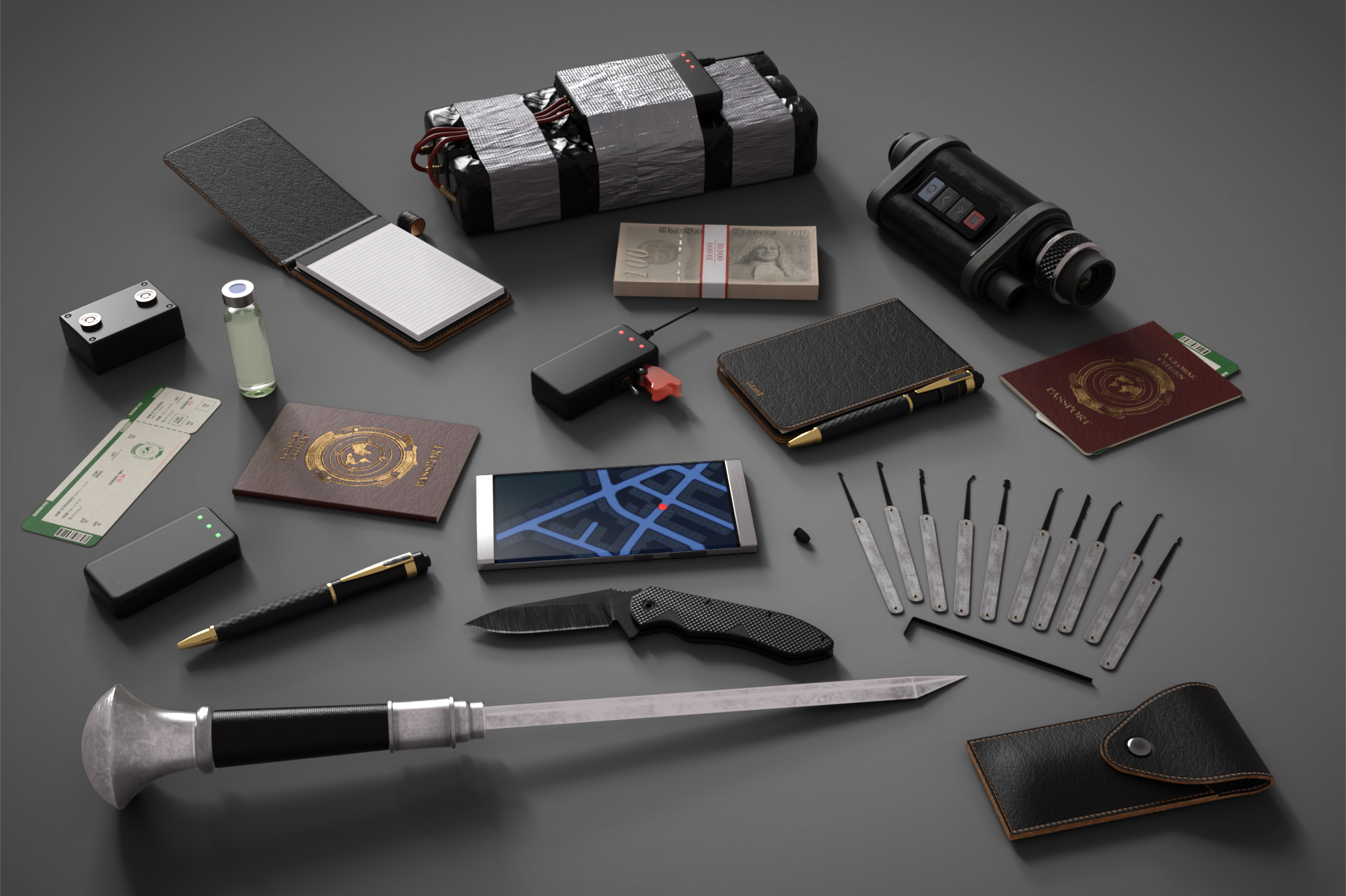 Spy Props | Daz 3D