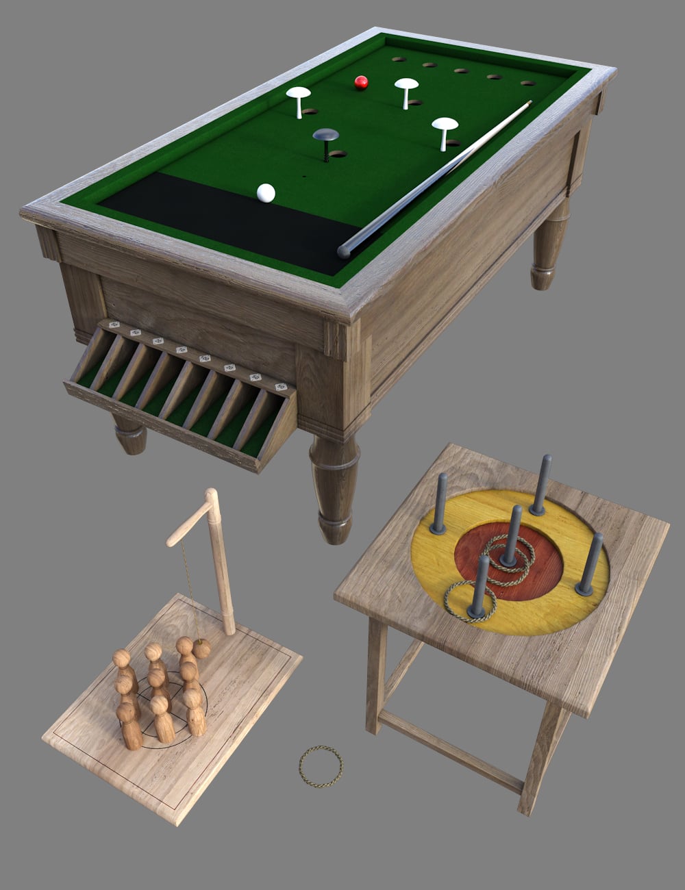 English Village Pub Games | Daz 3D