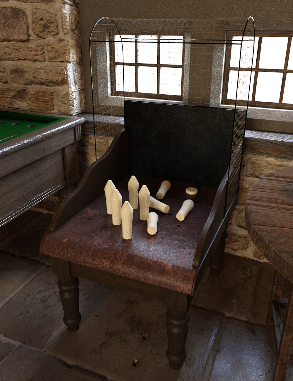 English Village Pub Games | Daz 3D