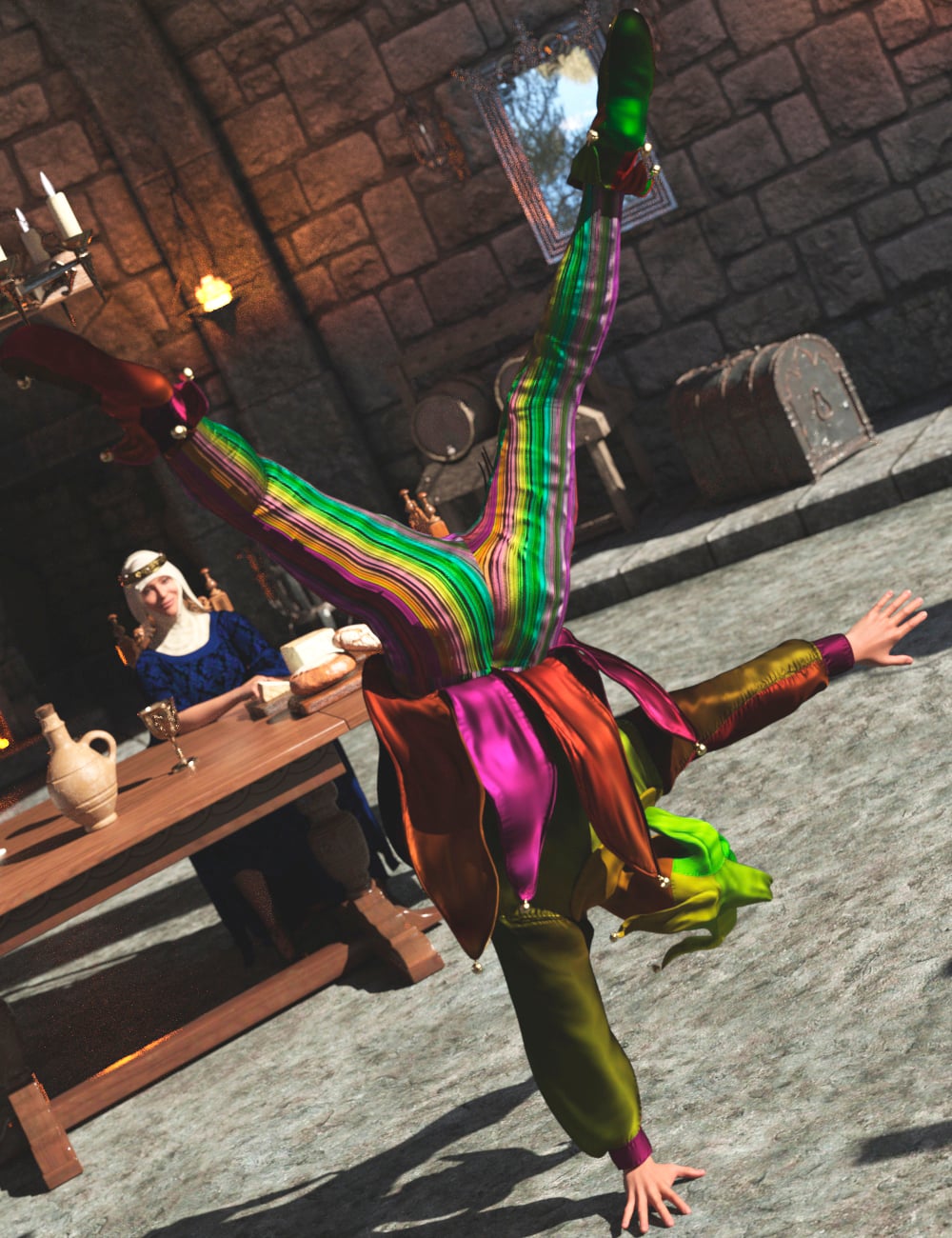 Court Buffoon for Genesis 9 | Daz 3D