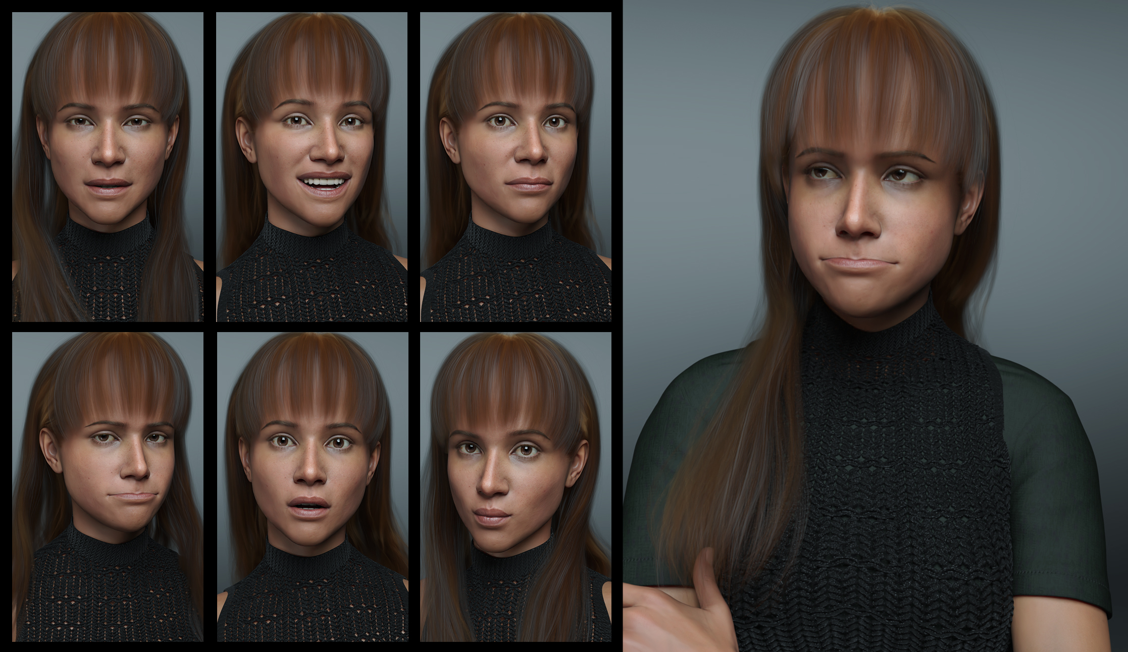 The Expression Collection for Olivia 9 | Daz 3D