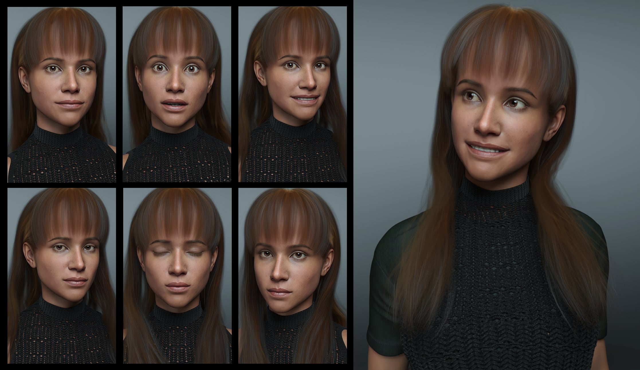 The Expression Collection for Olivia 9 | Daz 3D