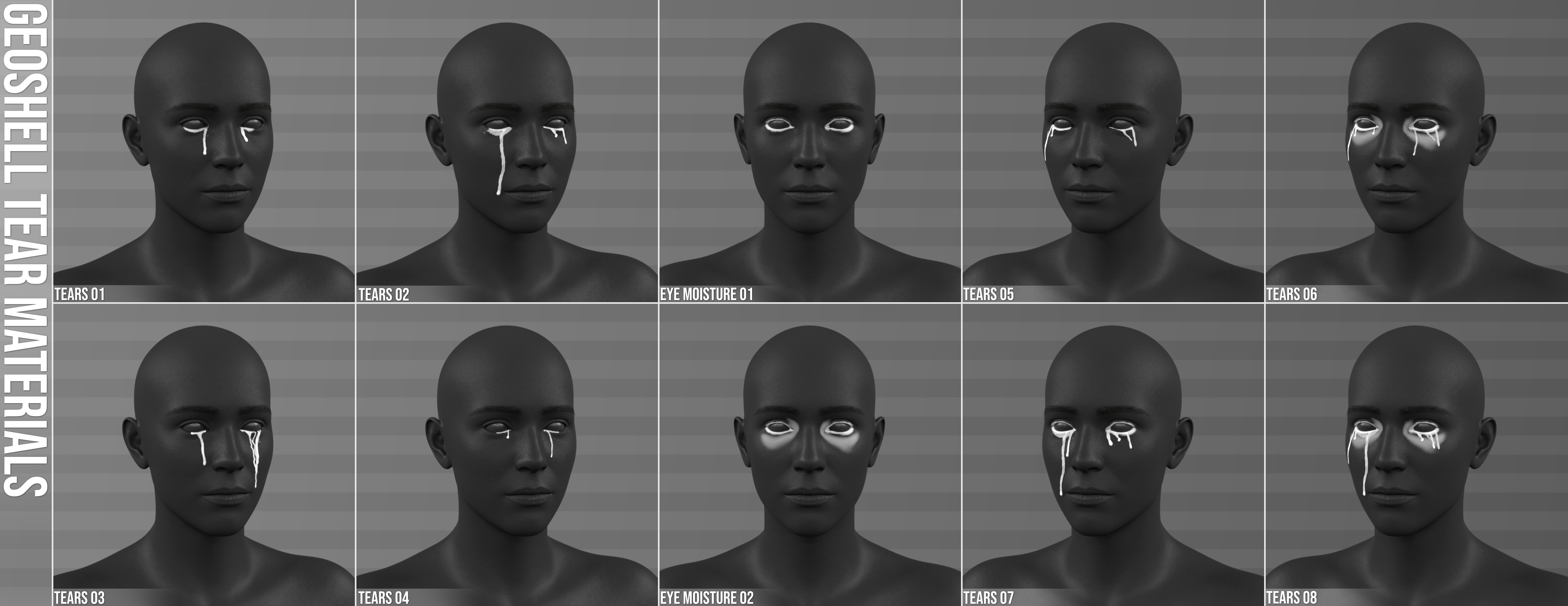 NG Faces of Sadness and Pain for Genesis 9 | Daz 3D