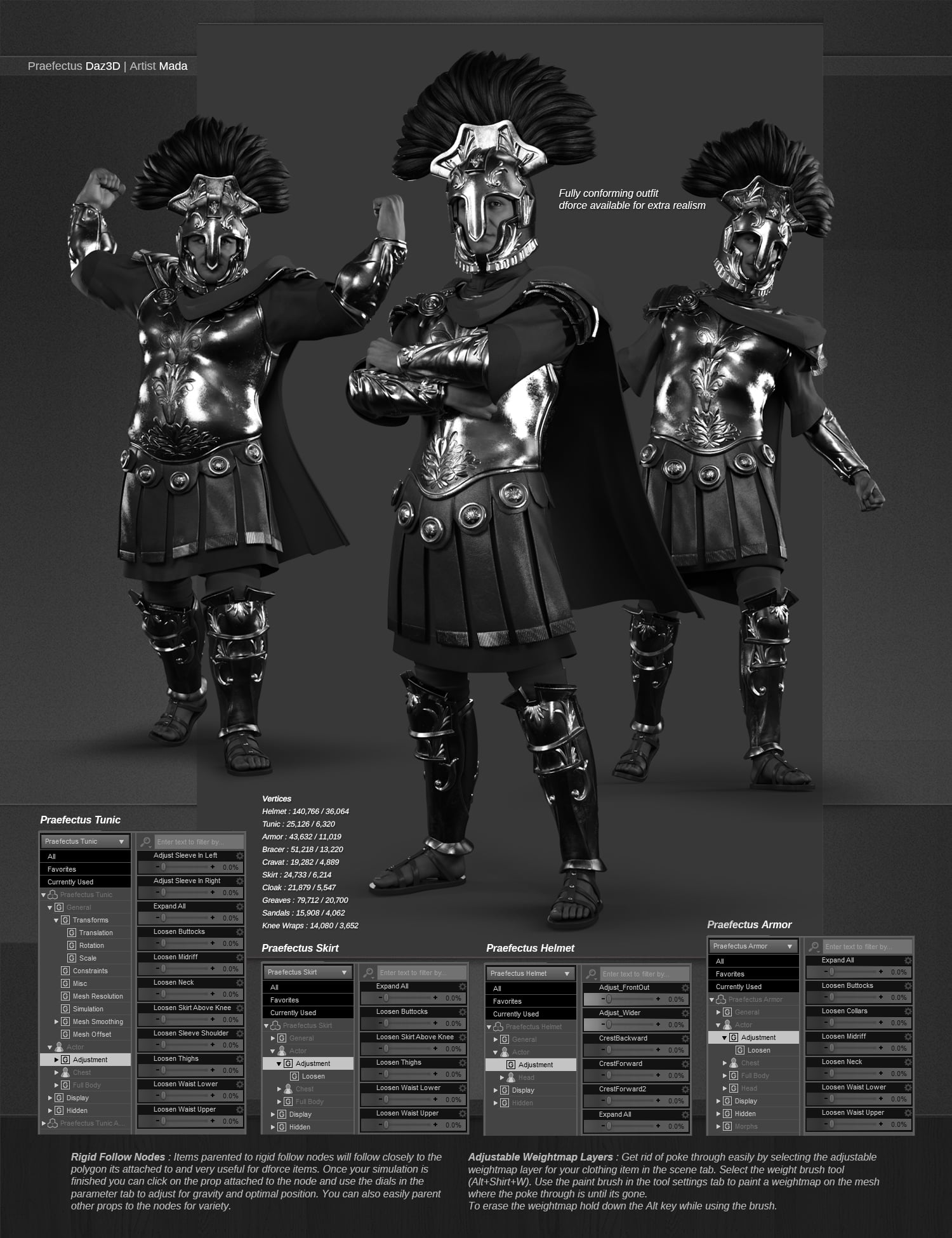 dForce Praefectus Outfit for Genesis 9 | Daz 3D