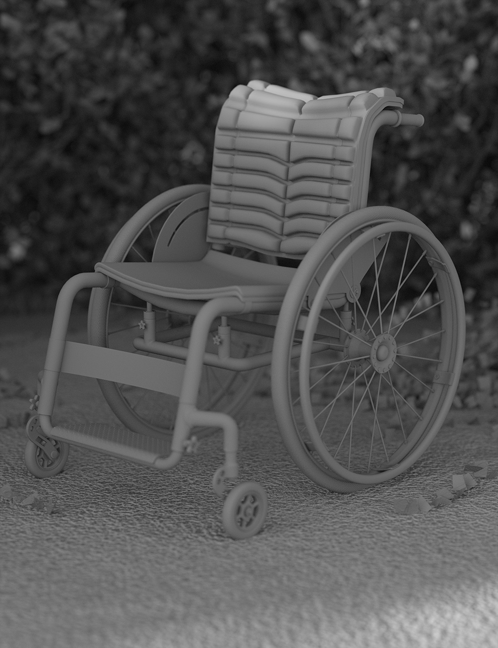 Wheelchair Hybrid Bike | Daz 3D