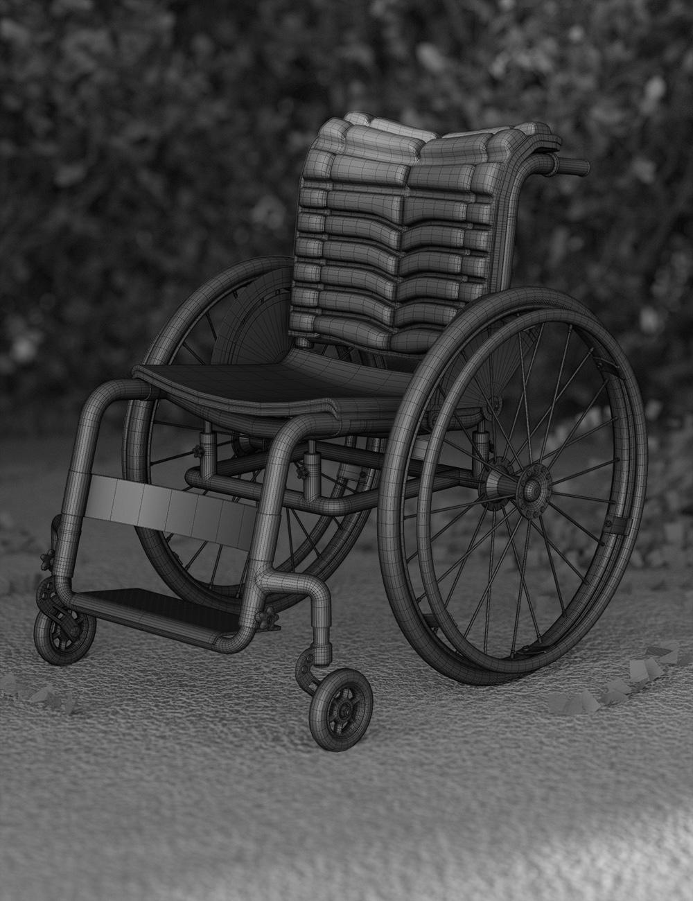 Wheelchair Hybrid Bike | Daz 3D