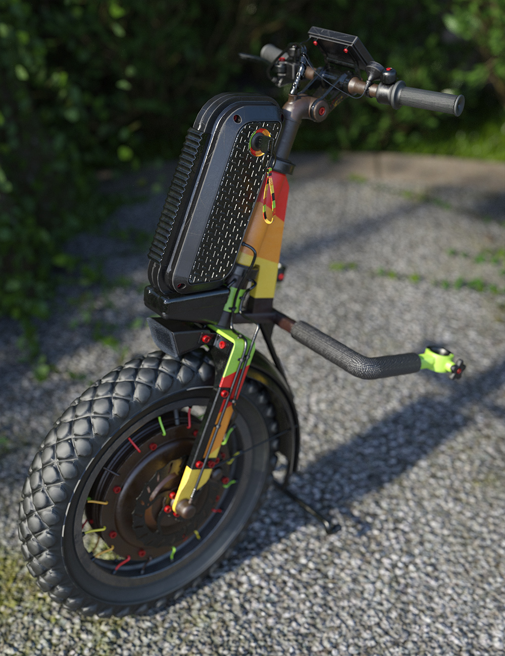 Wheelchair Hybrid Bike | Daz 3D