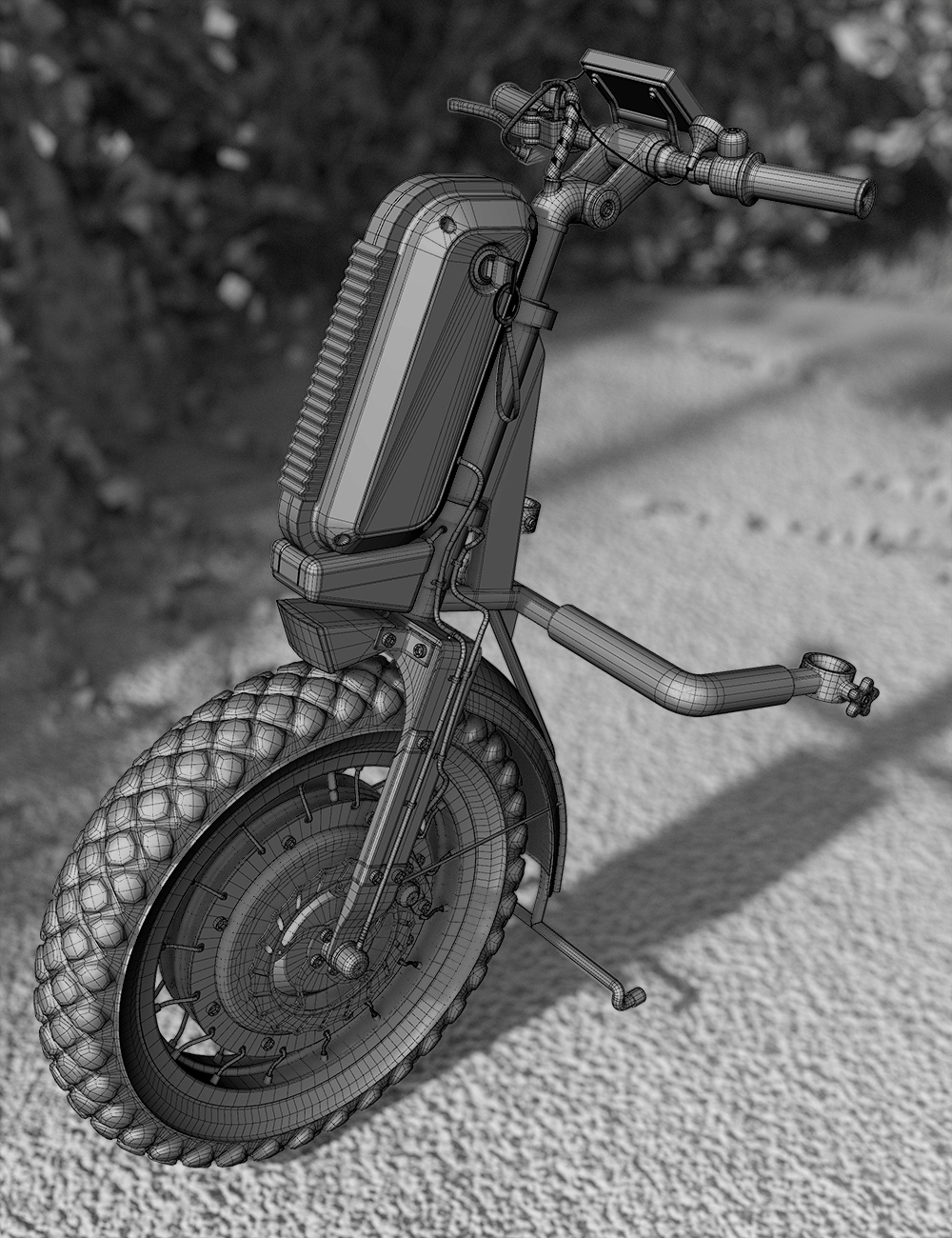 Wheelchair Hybrid Bike | Daz 3D