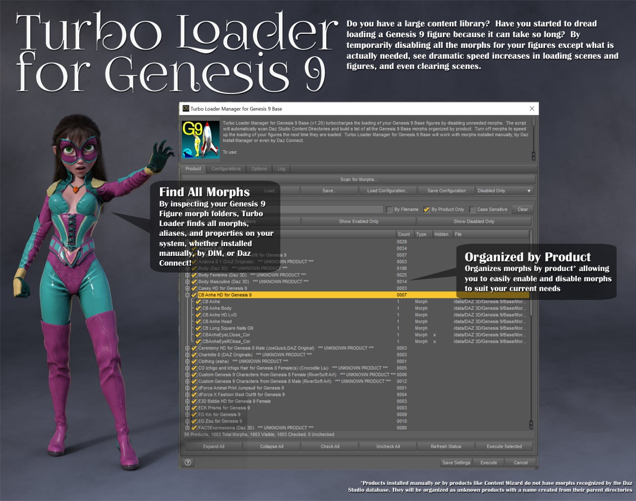Turbo Loader for Genesis 9 | Daz 3D