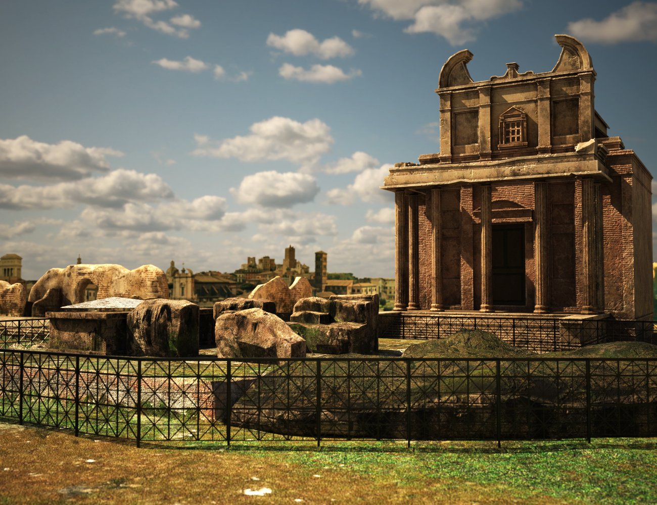XI Roman Forum Ruined | Daz 3D