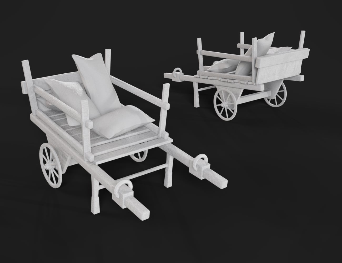BW Medieval Transport Wagons Set 01 | Daz 3D