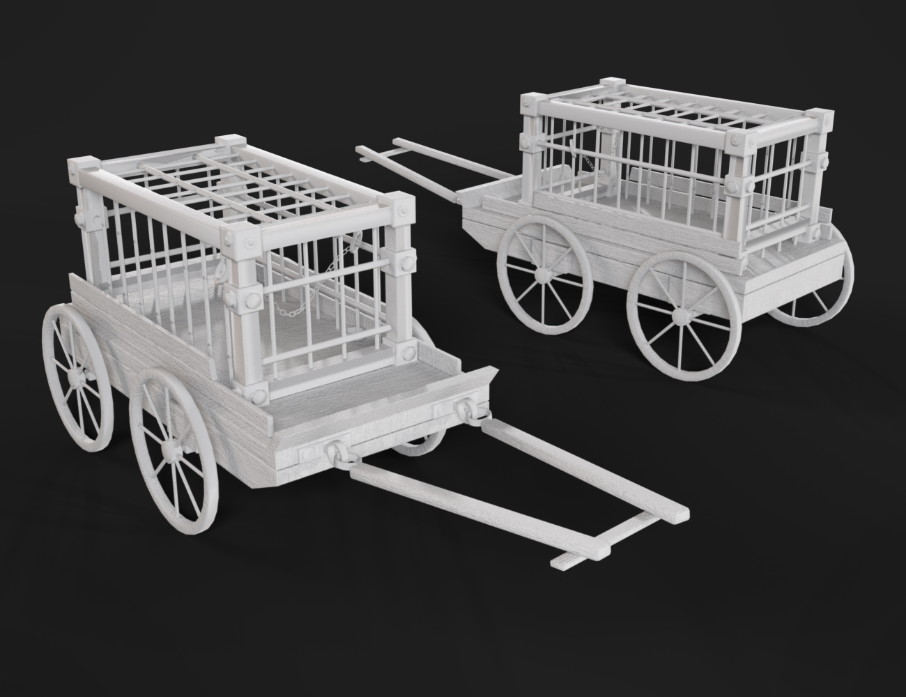 BW Medieval Transport Wagons Set 01 | Daz 3D