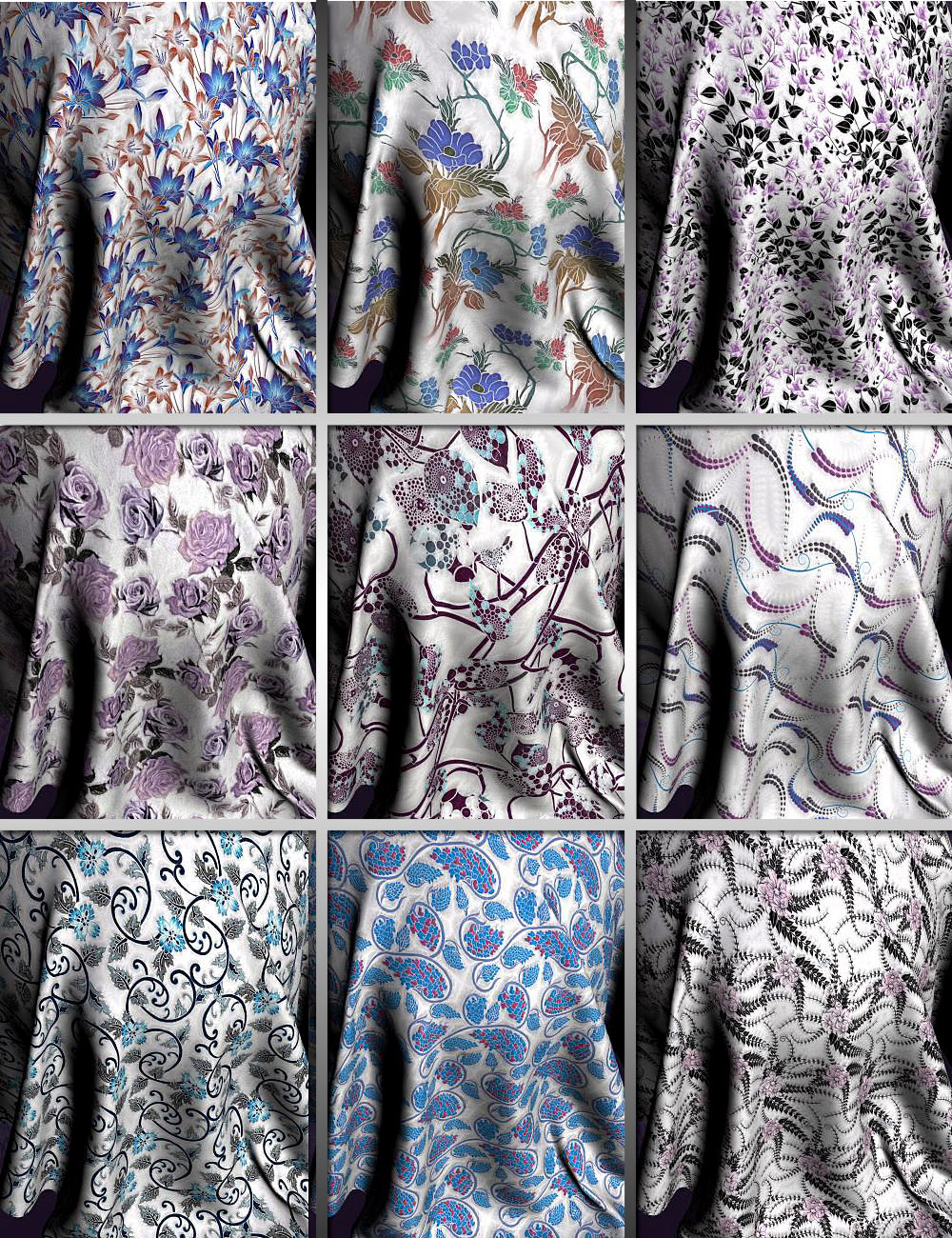 Mid-summer Monsoon Fabric Collection Merchant Resource | Daz 3D
