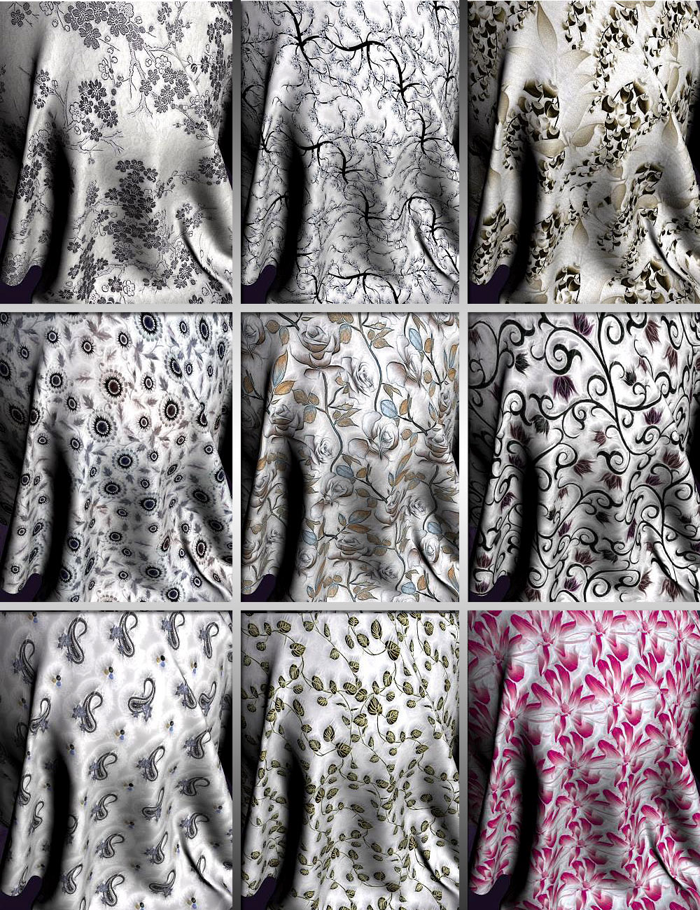 Mid-summer Monsoon Fabric Collection Merchant Resource | Daz 3D