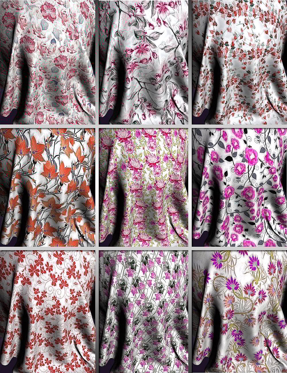Mid-summer Monsoon Fabric Collection Merchant Resource | Daz 3D