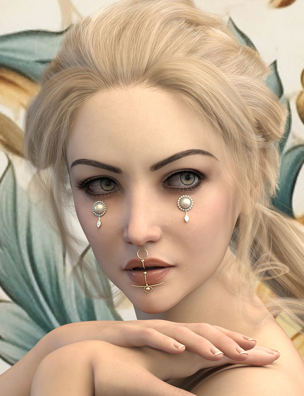 Face Jewelry for Genesis 9 | Daz 3D