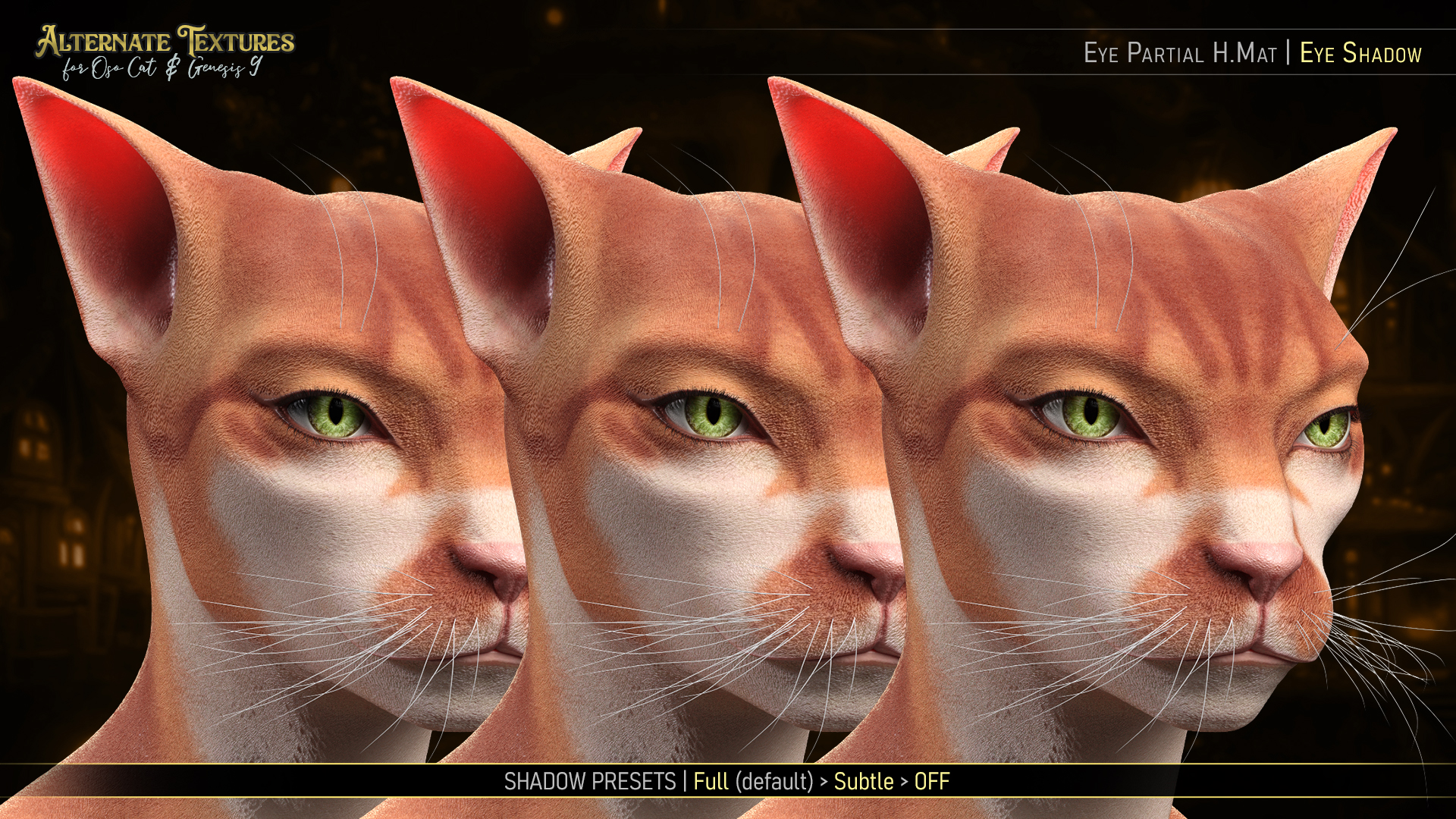 FPE Alternate Textures for Oso Cat and Genesis 9 | Daz 3D