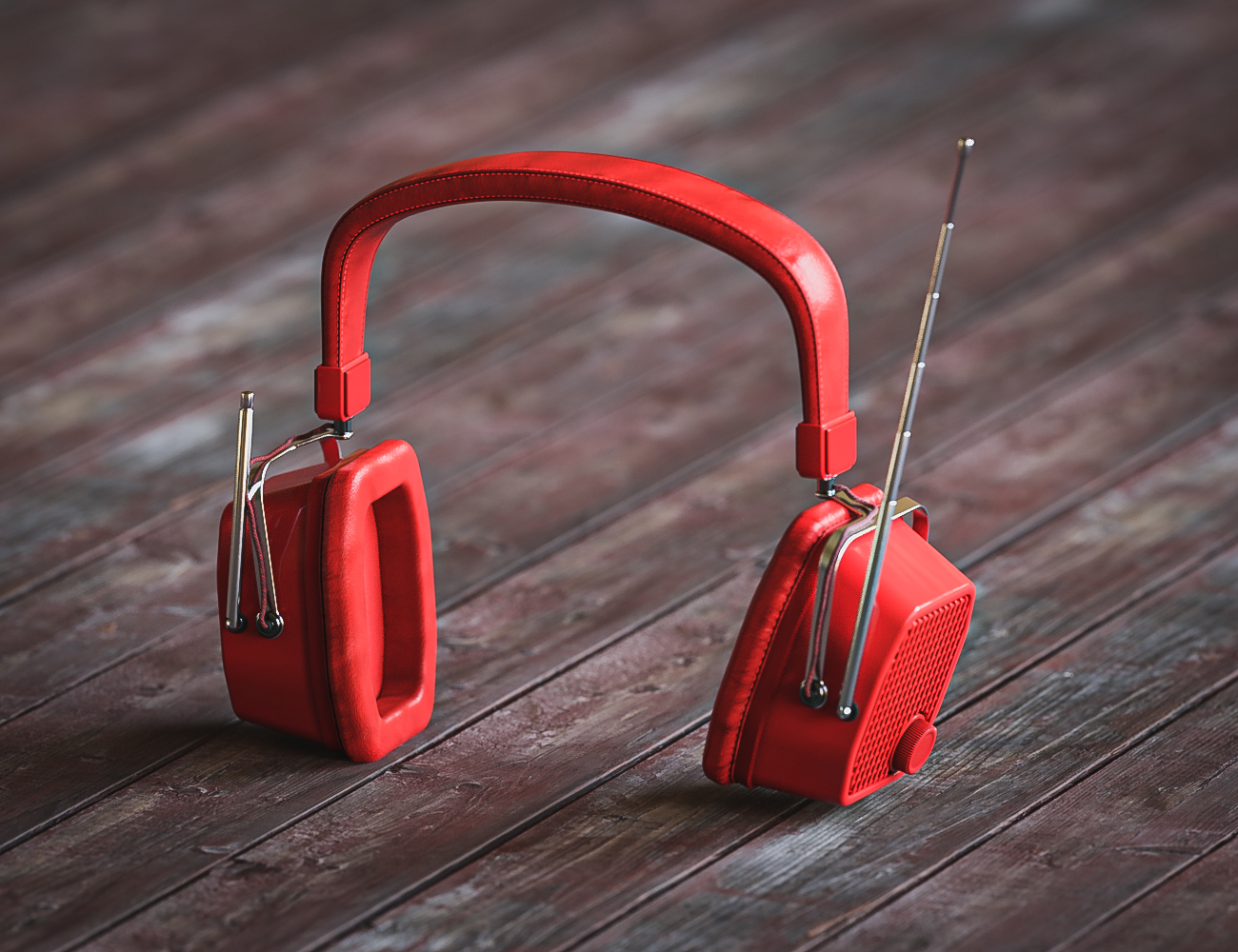 OR3D Retro Radio Headphones 01 | Daz 3D