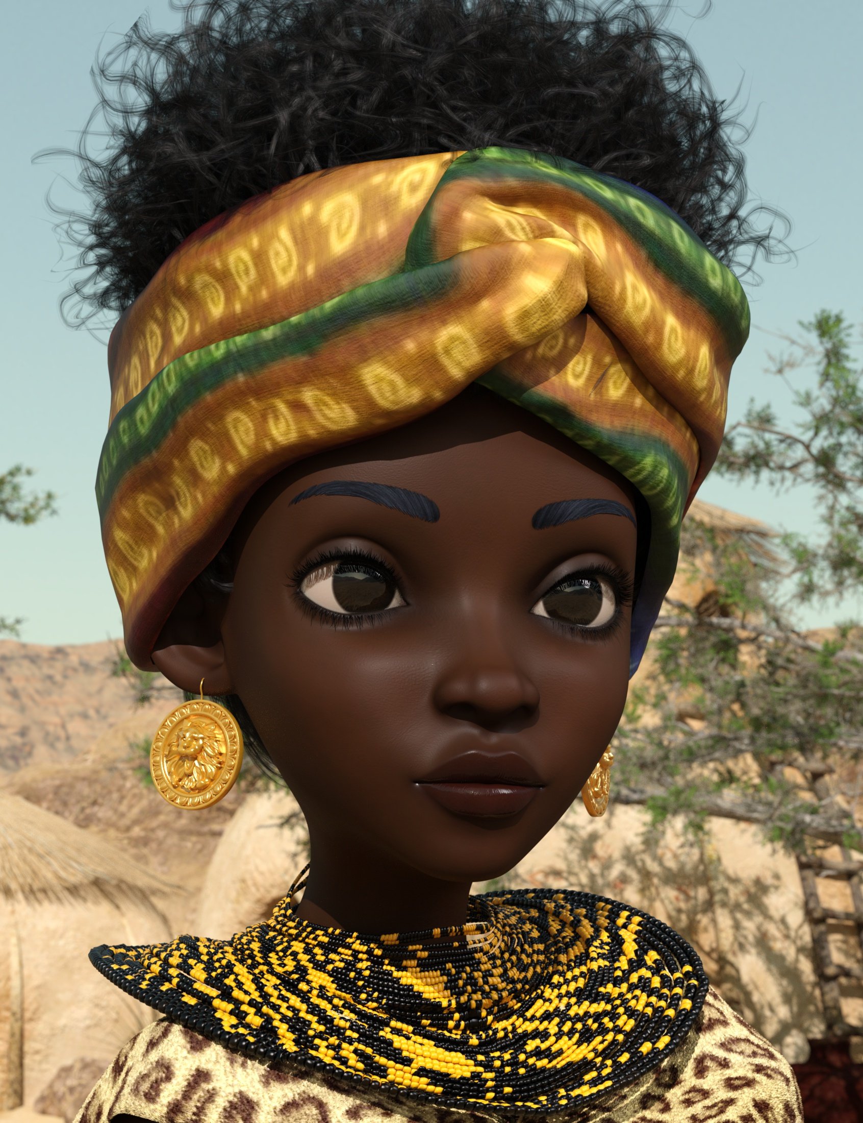 GHD StoryBook Faces and Shapes for 3DU Cartoon Adult Female 9 | Daz 3D