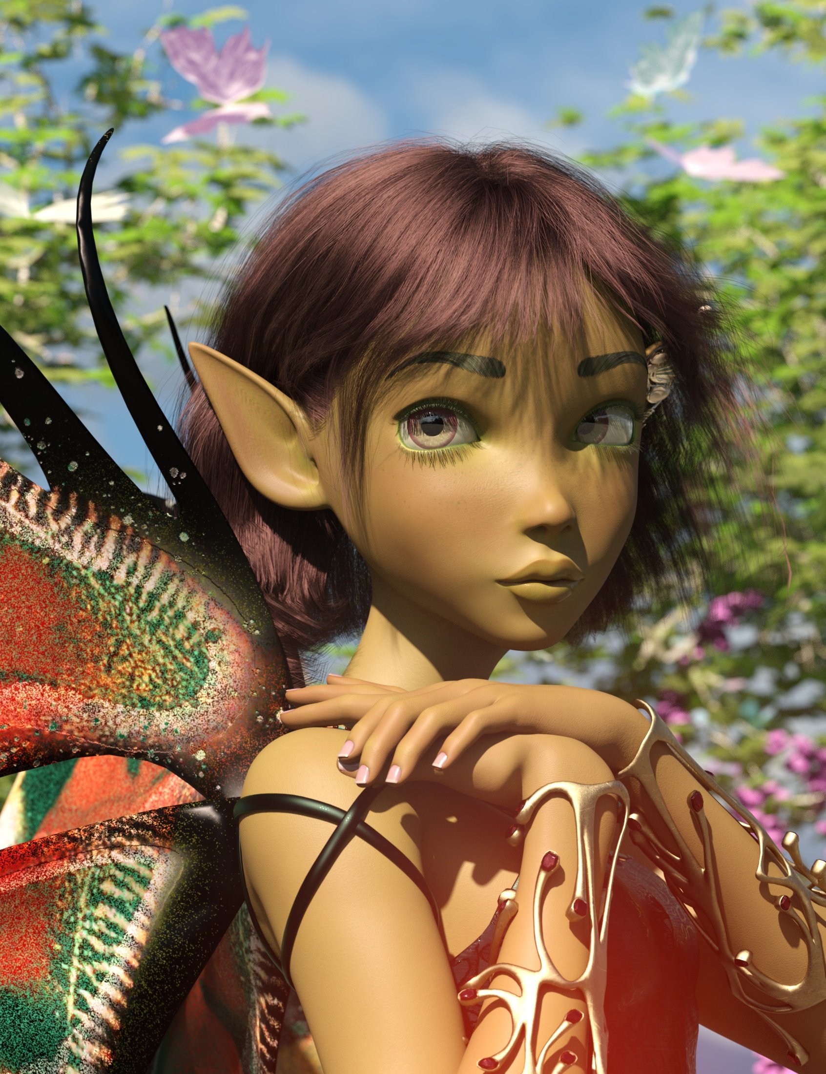 GHD StoryBook Faces and Shapes for 3DU Cartoon Adult Female 9 | Daz 3D