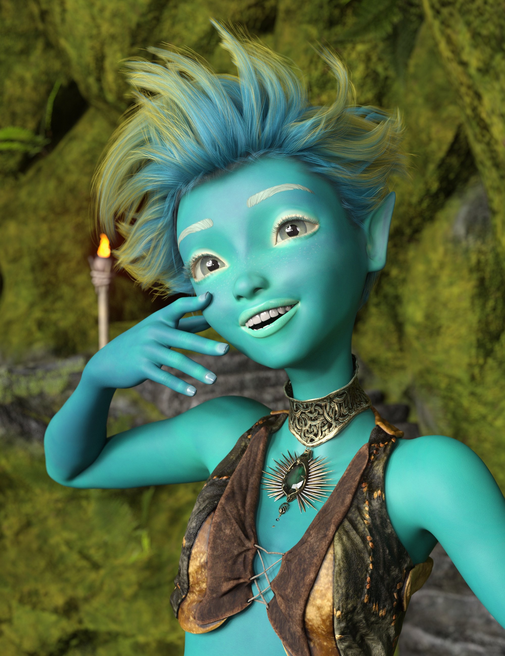 GHD StoryBook Faces and Shapes for 3DU Cartoon Adult Female 9 | Daz 3D