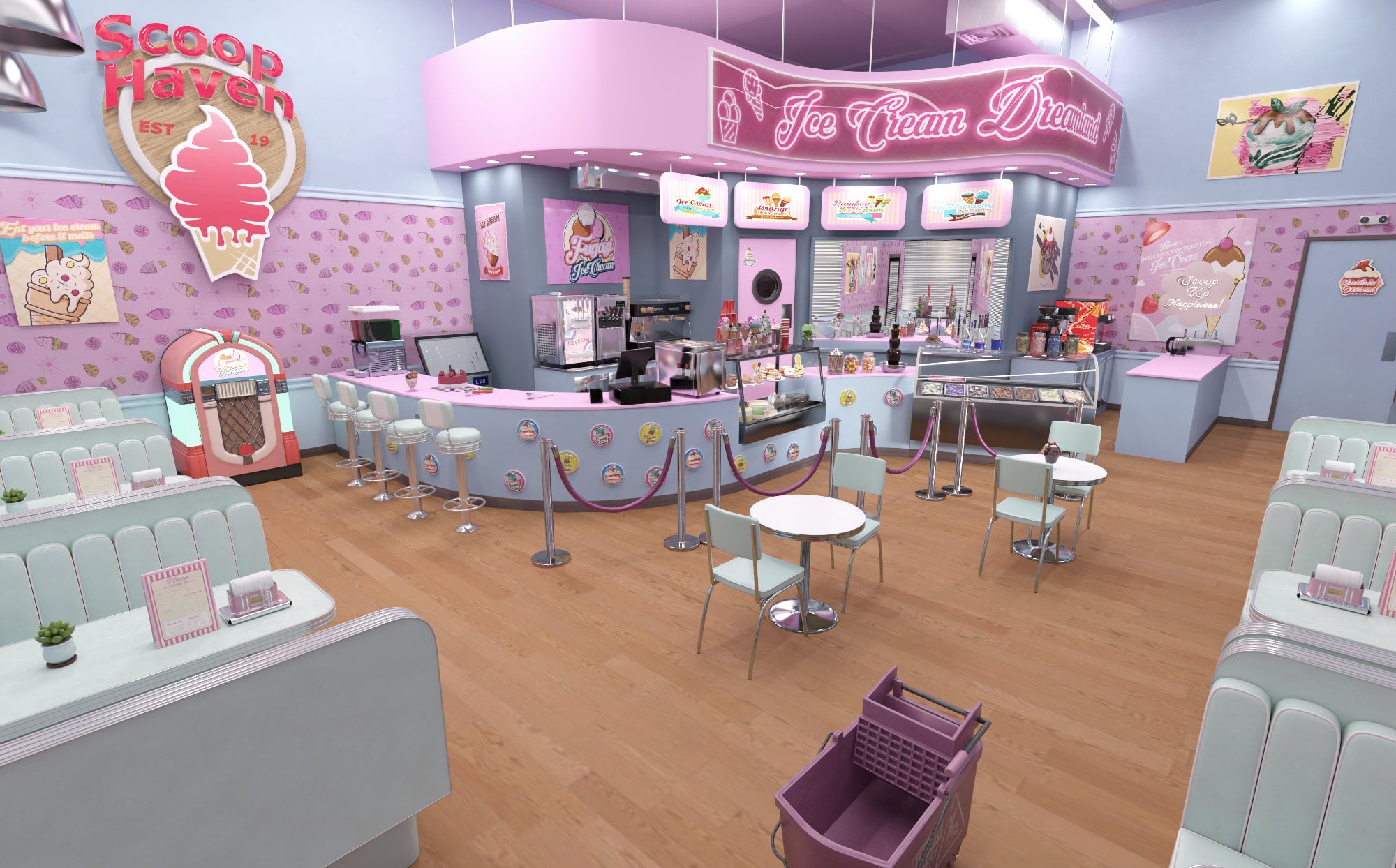 FG Ice Cream Shop | Daz 3D