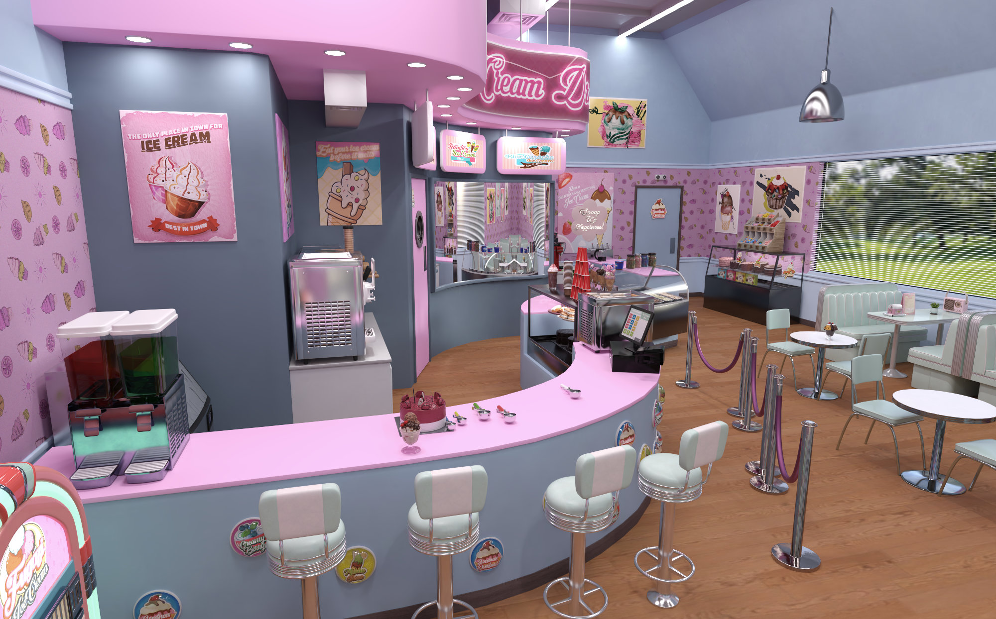 FG Ice Cream Shop | Daz 3D