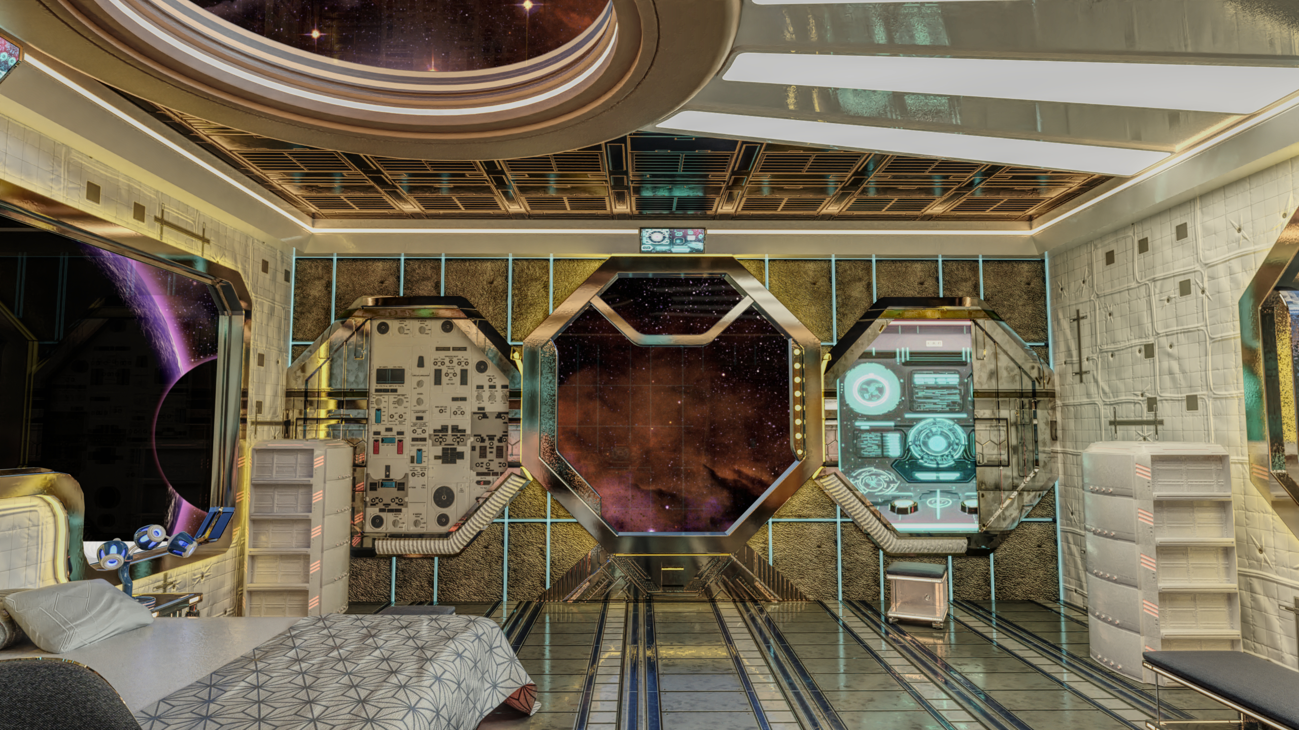 Gravity Space Bedroom | Daz 3D
