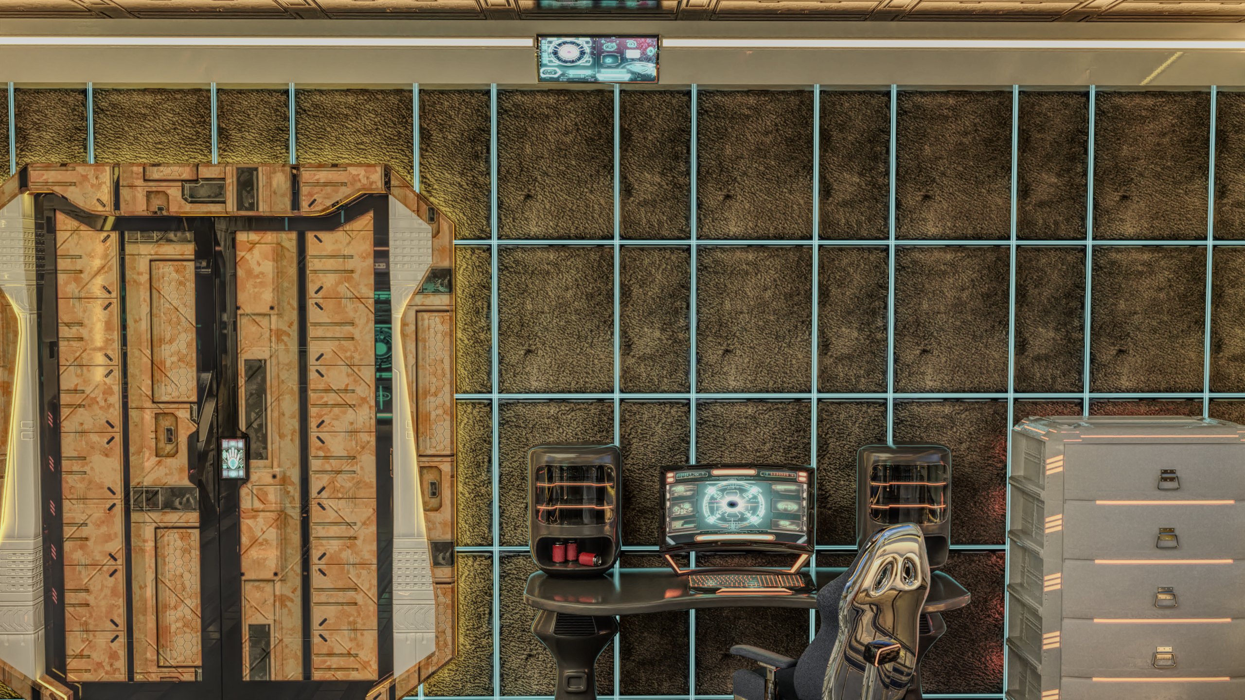 Gravity Space Bedroom | Daz 3D