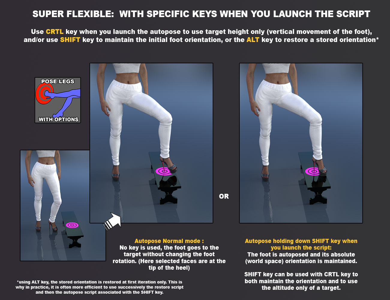 Face To Face Autopose Legs For Genesis 9 | Daz 3D