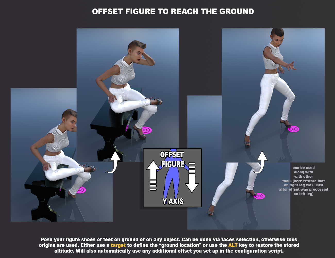 Face To Face Autopose Legs For Genesis 9 | Daz 3D