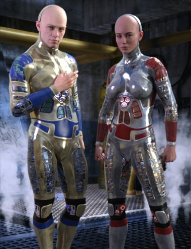 DC ASH Android Suit for Genesis 9 and 8 Female | Daz 3D