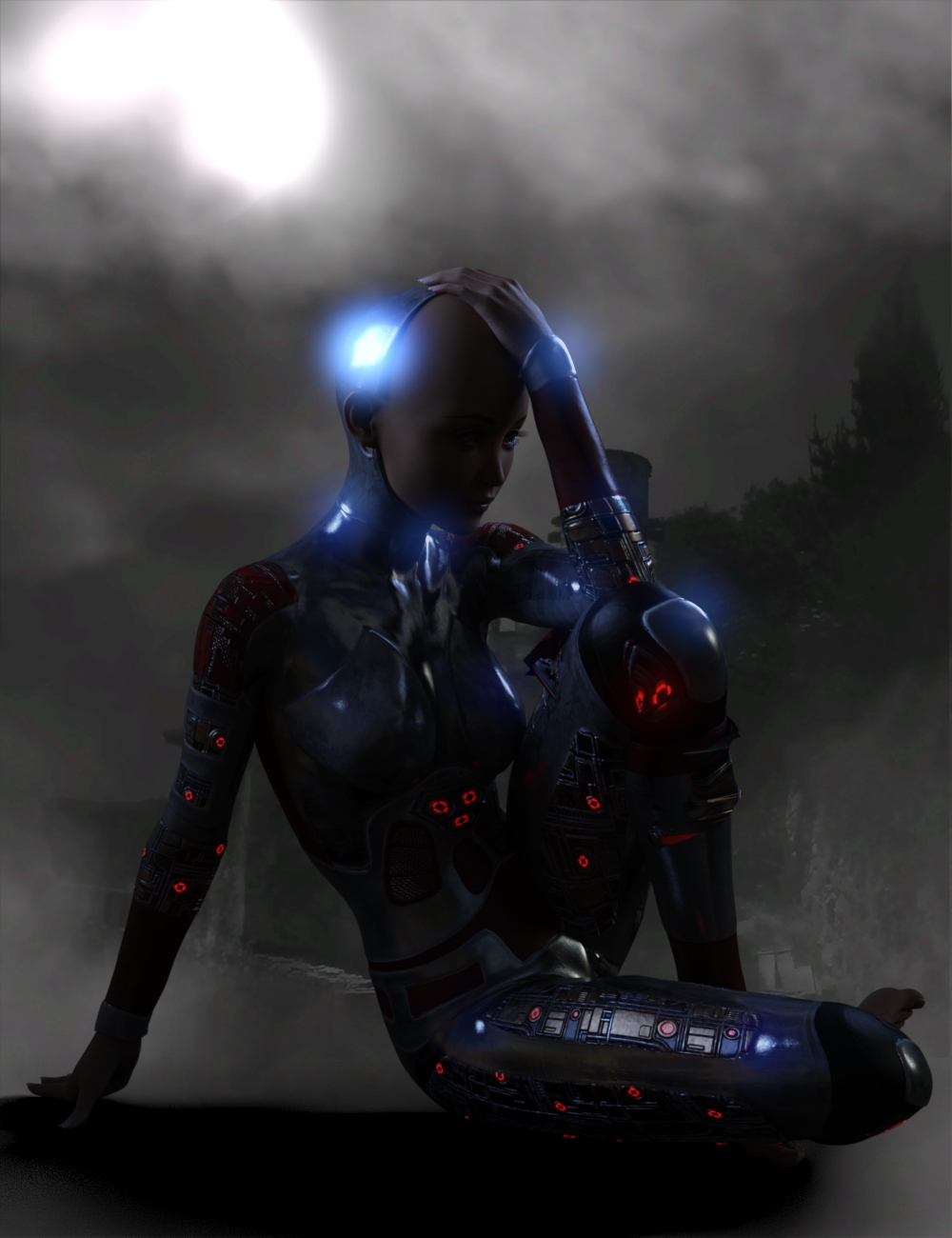 DC ASH Android Suit for Genesis 9 and 8 Female | Daz 3D