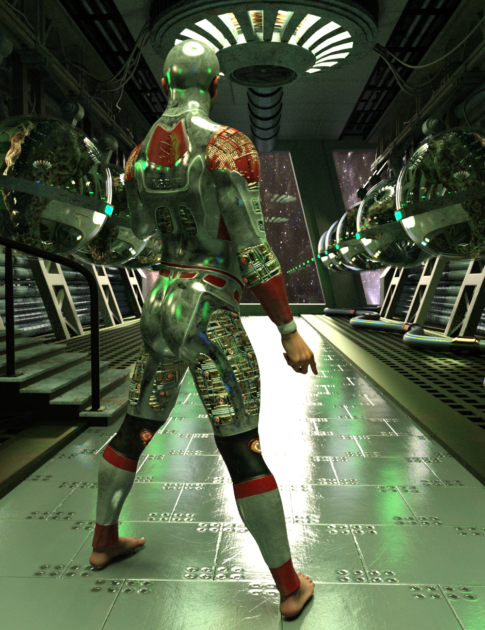 DC ASH Android Suit for Genesis 9 and 8 Female | Daz 3D