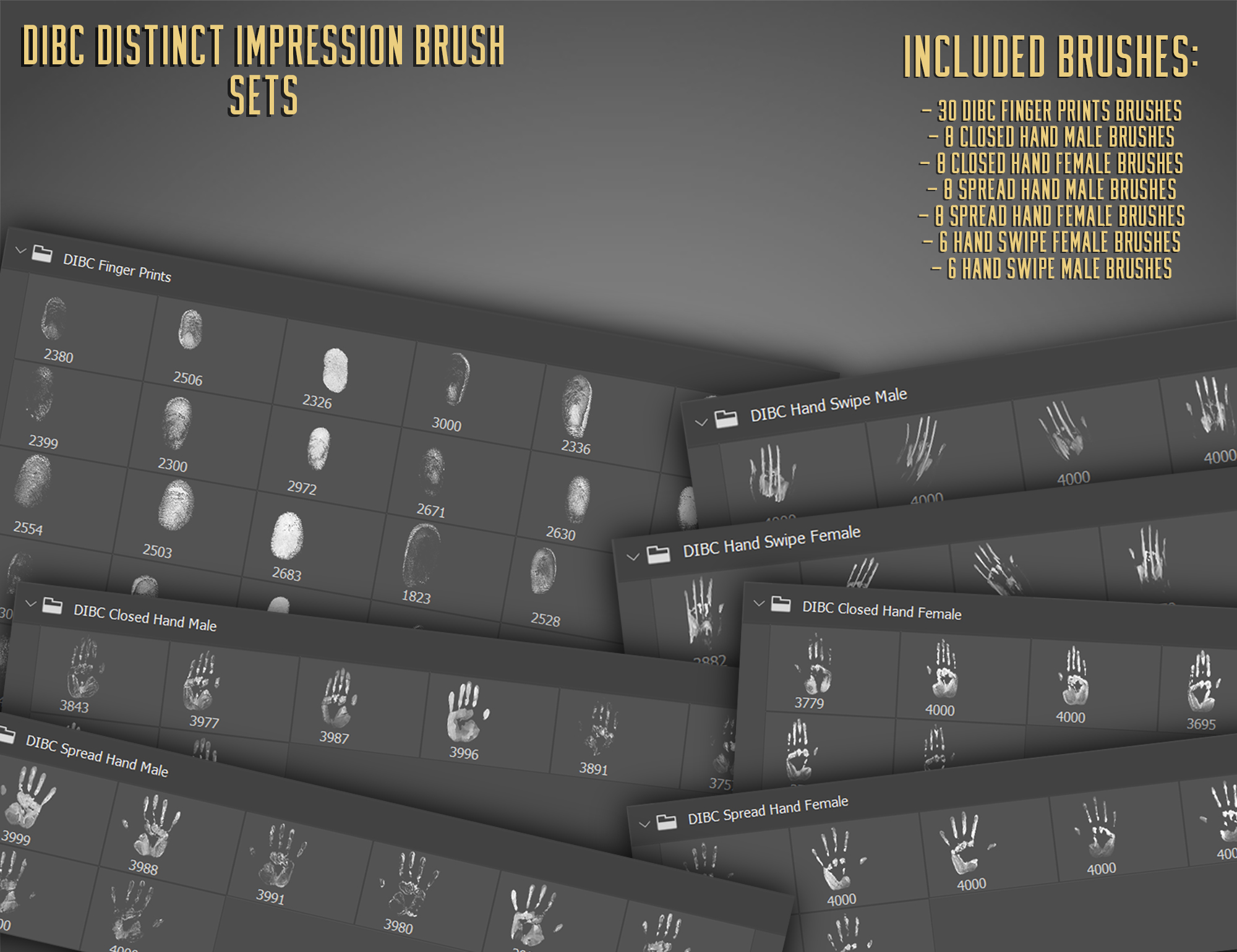 Distinctive Impressions Brush Collection | Daz 3D
