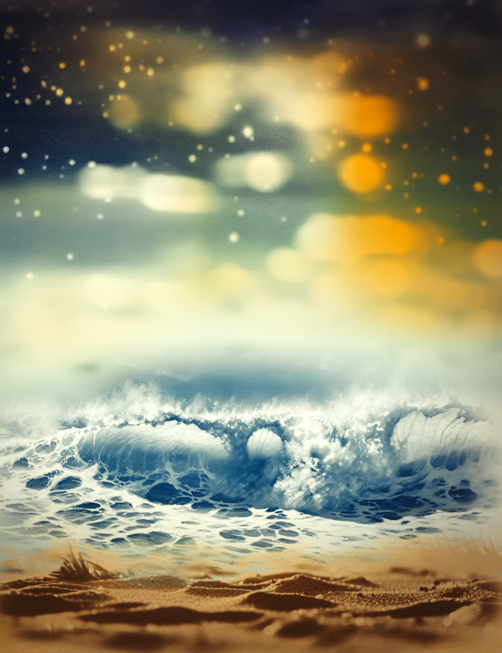 GNBD Bokeh Beach Brushes, Mockups, Patterns and PS CC Actions | Daz 3D