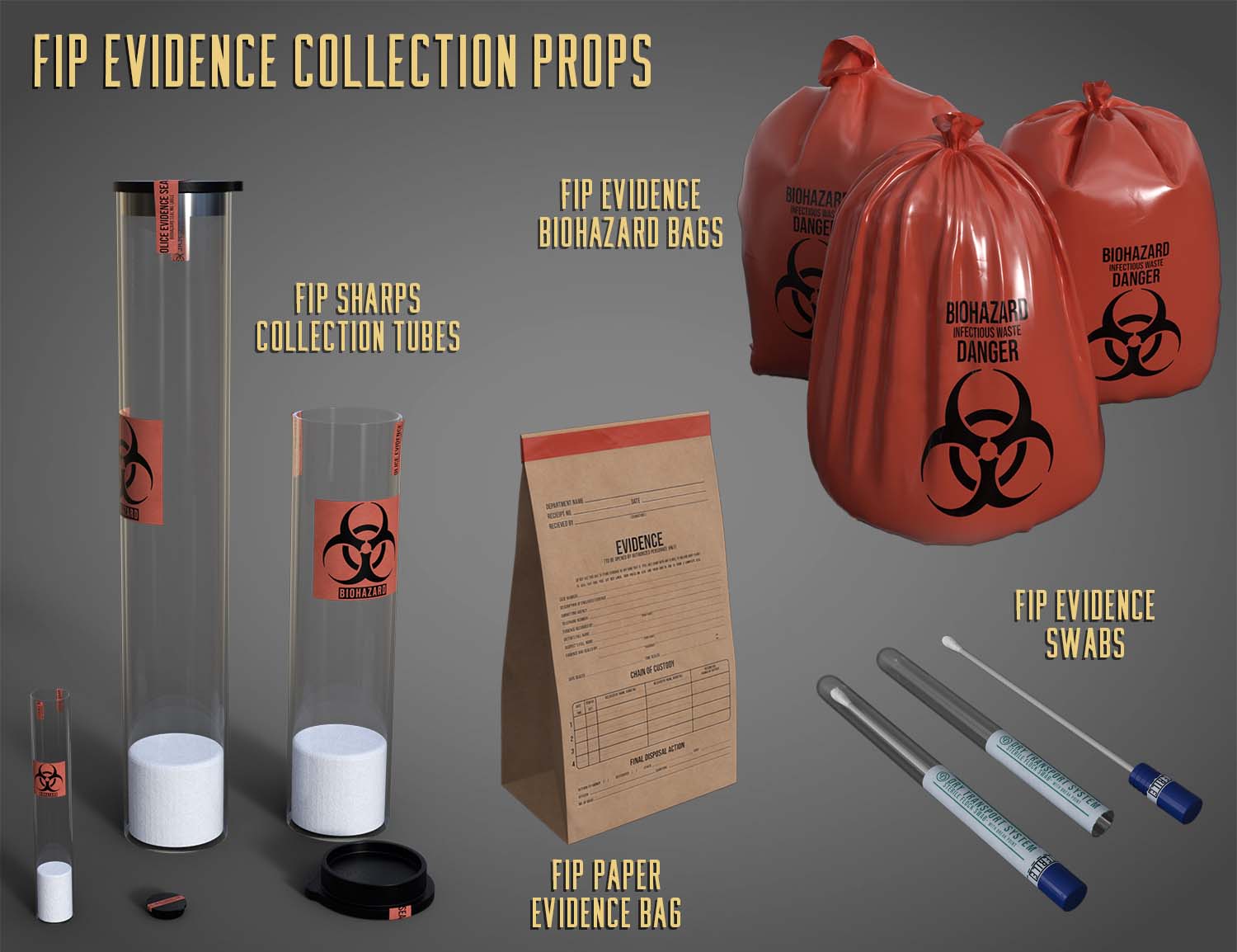 Forensic Investigation Props | Daz 3D