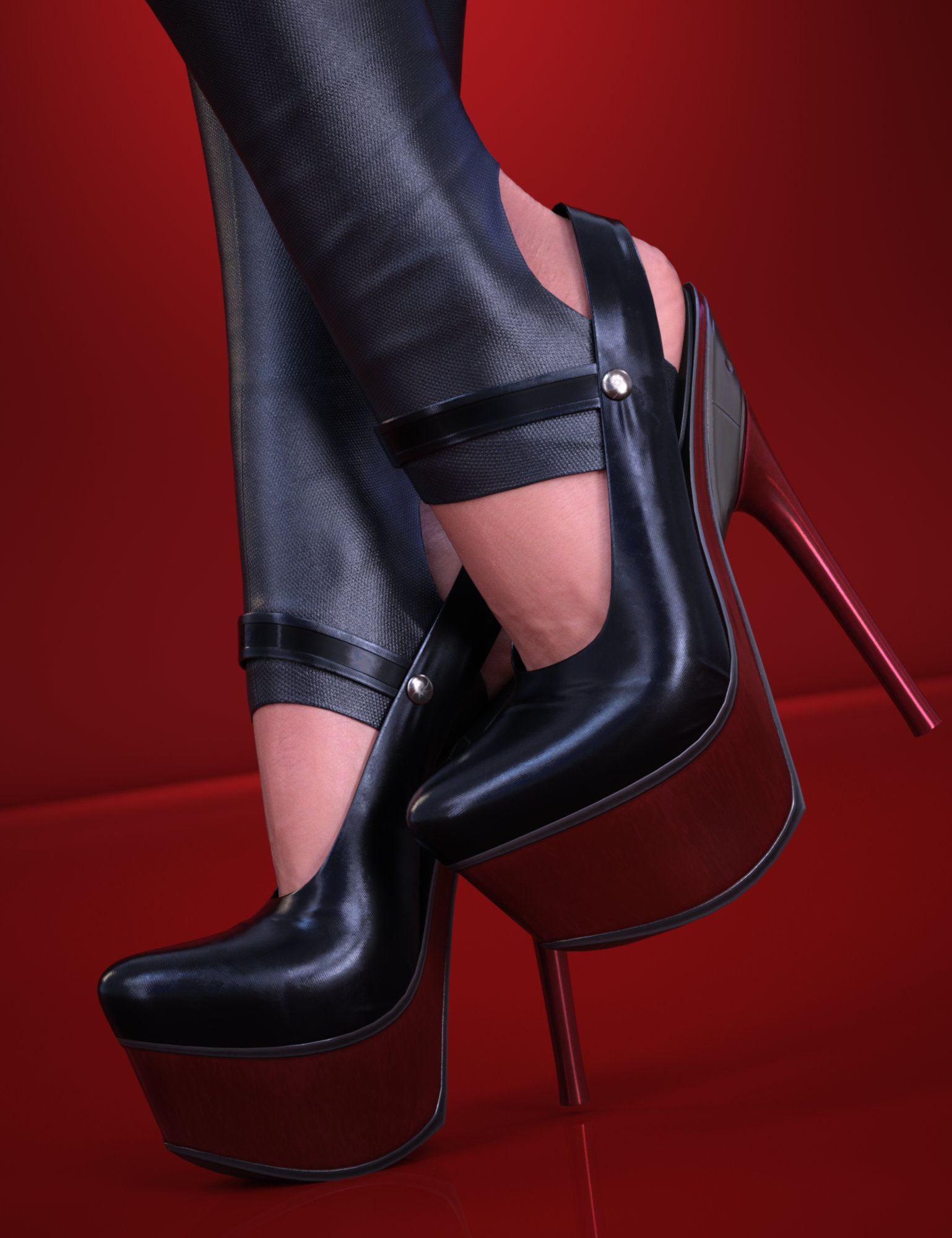 HM Reen High Heel Shoes for Genesis 9 | Daz 3D
