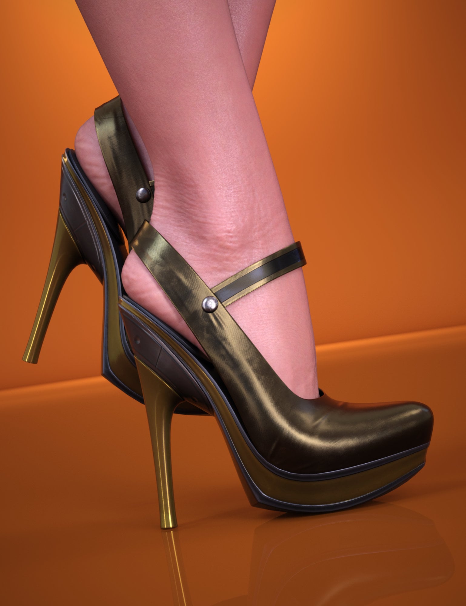 HM Reen High Heel Shoes Add-On Textures | Daz 3D