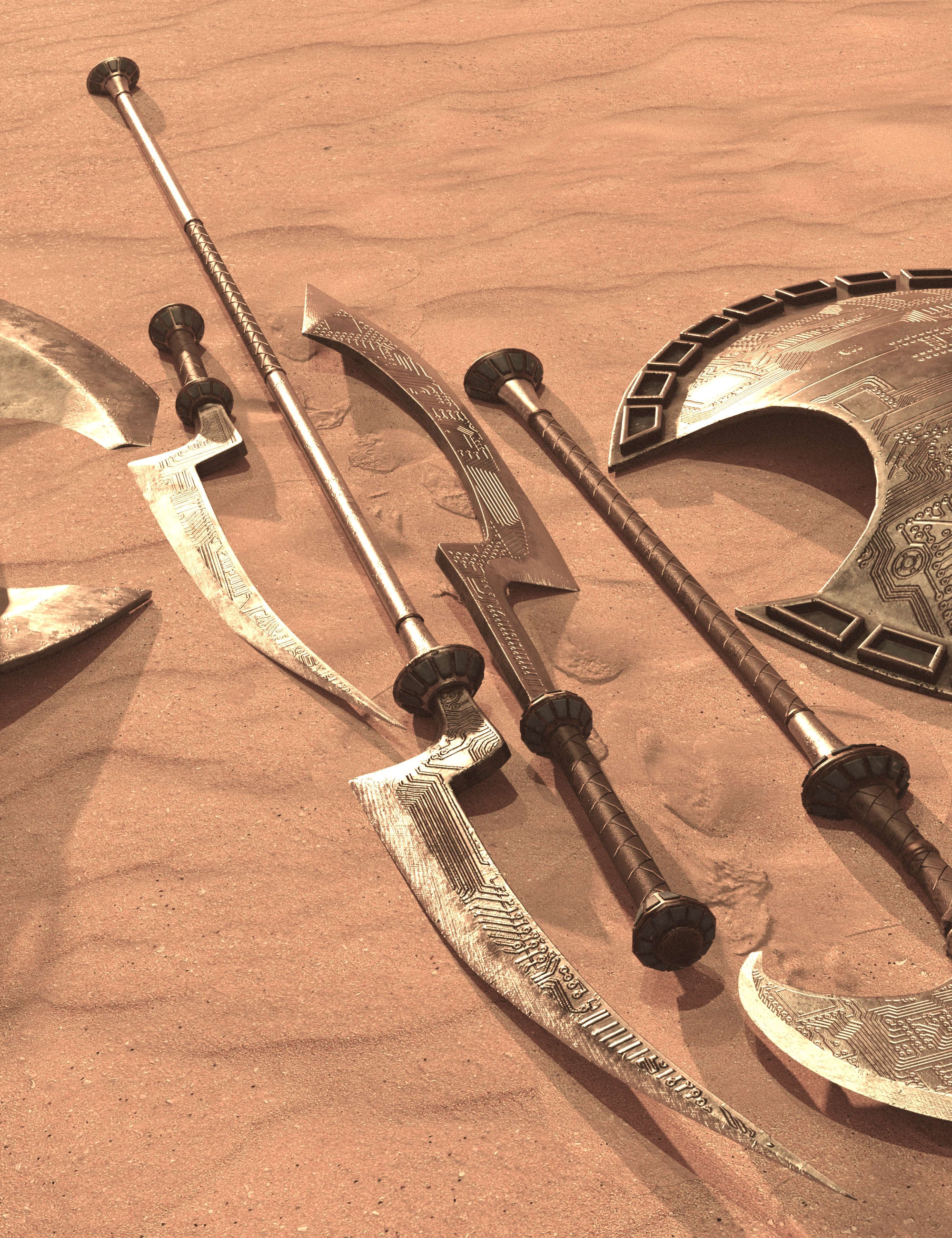 Nefertari Weapons Collection | Daz 3D