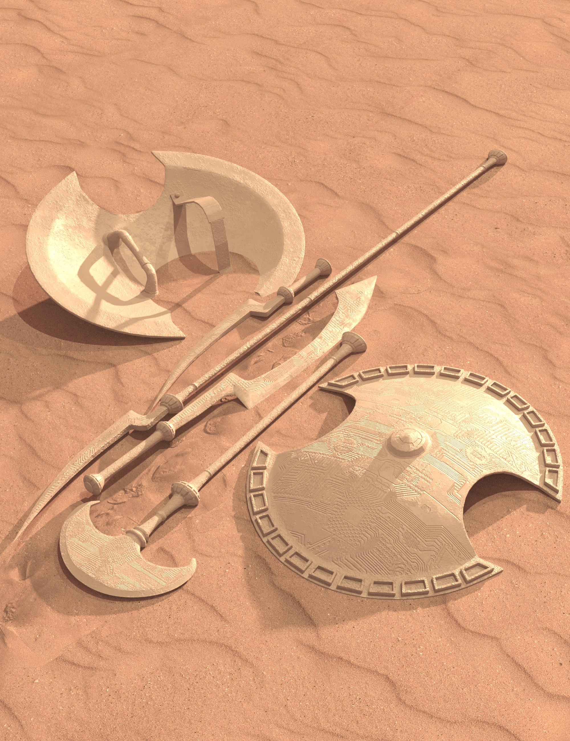 Nefertari Weapons Collection | Daz 3D