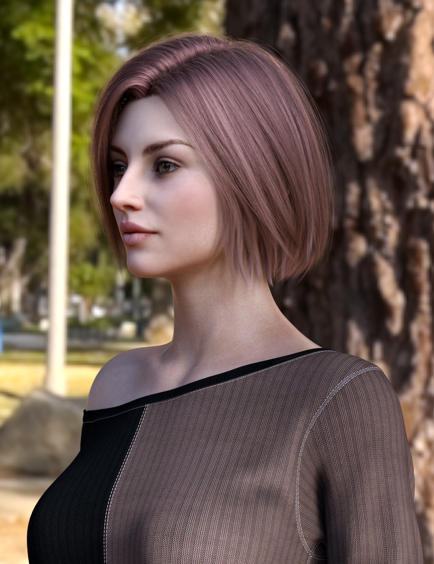 BS Short Hair for Genesis 9, 8.1, and 8 Female | Daz 3D