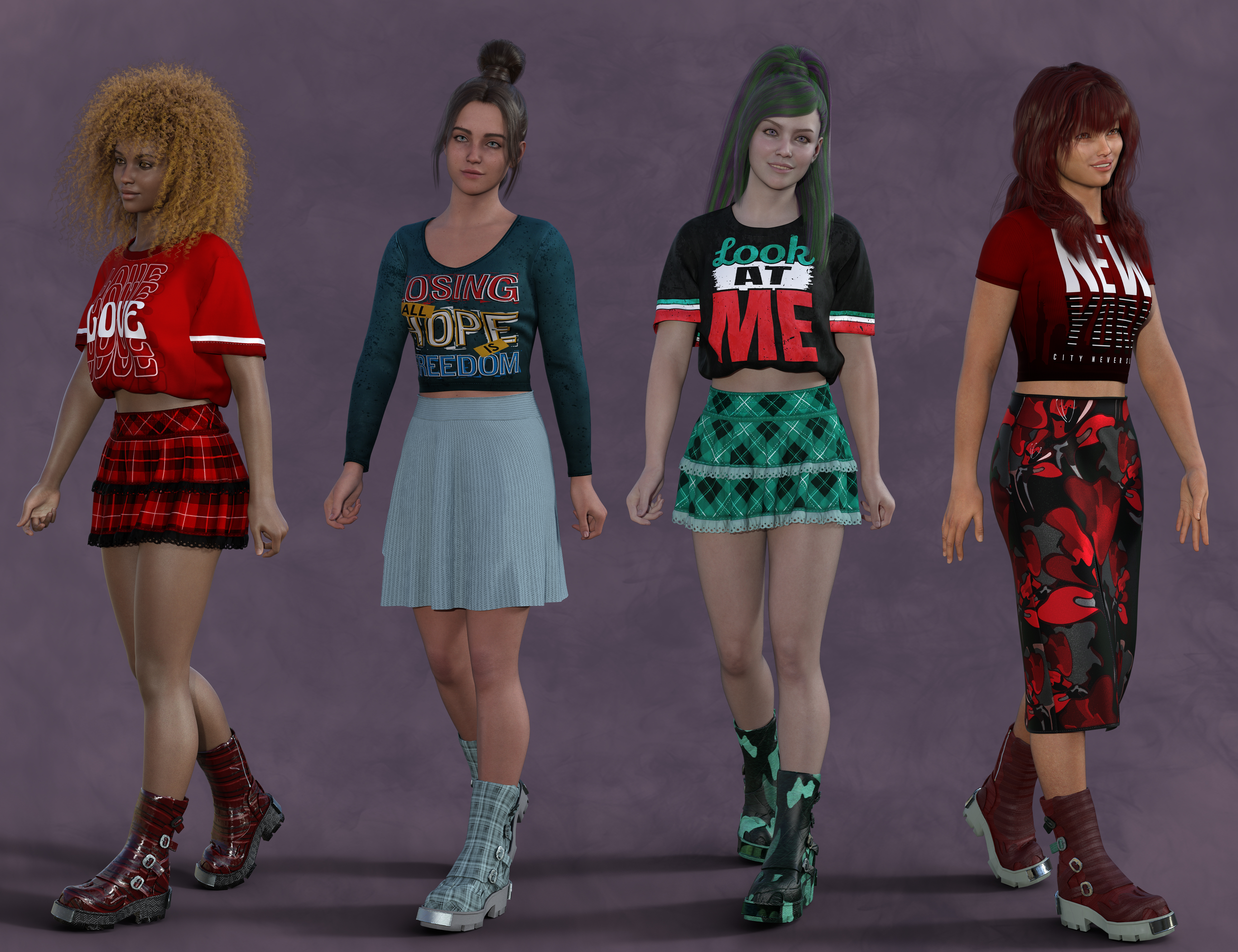 Boots Gothz 01 for Genesis 9 | Daz 3D