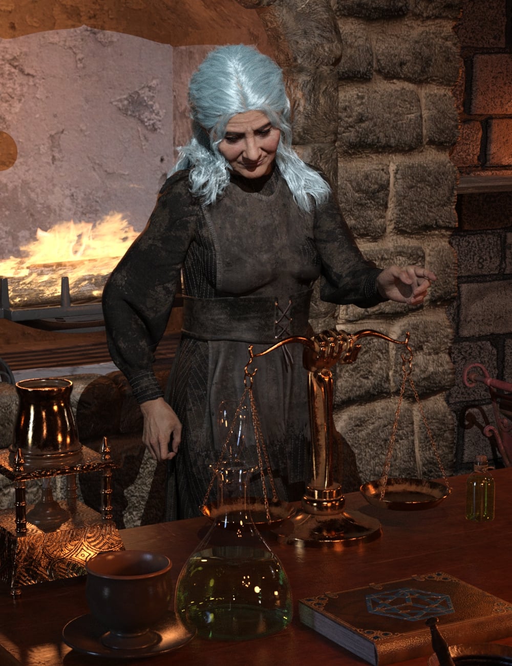 dForce DC Season of the Witch for Genesis 9 and 8 Female | Daz 3D