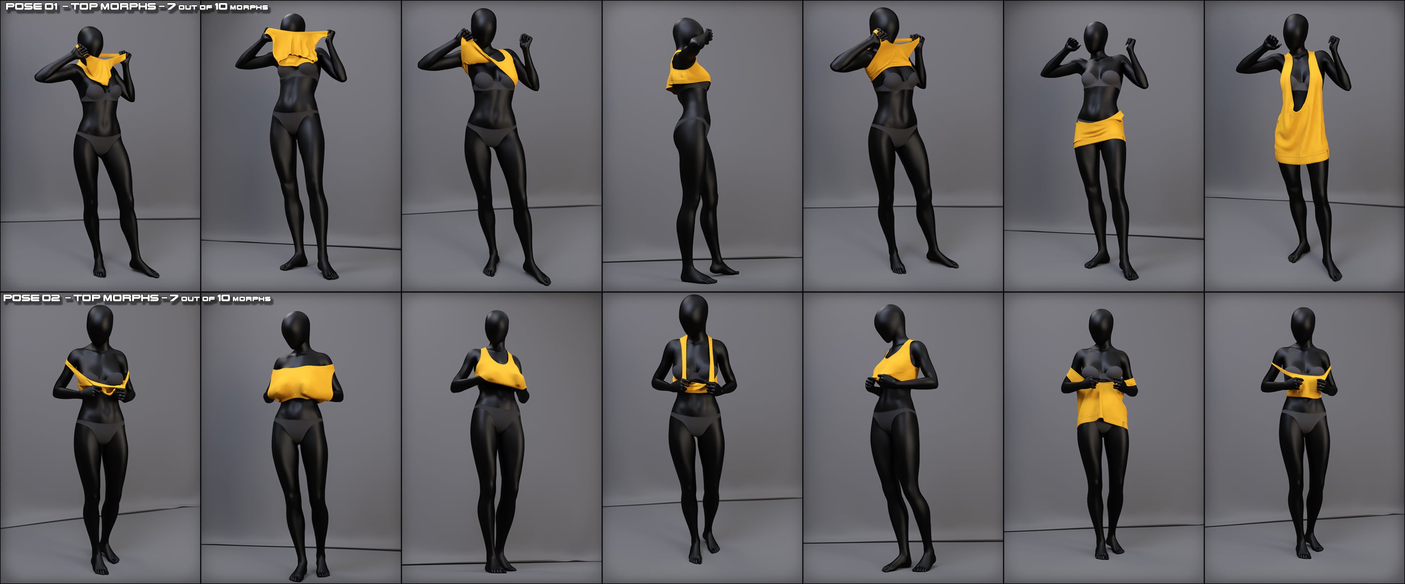 Undress and Get Dressed Poses with Clothes and Morphs for Genesis 9 | Daz 3D