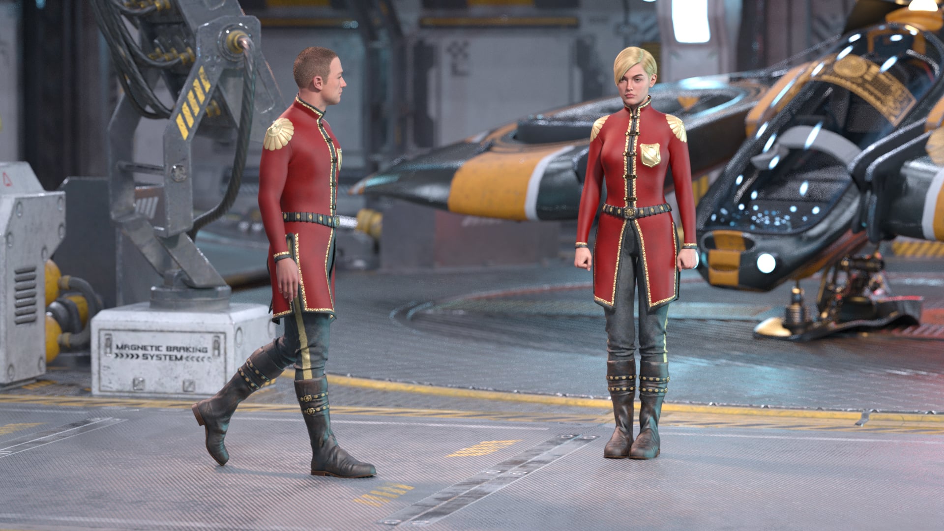 dForce Padded Armor and Chainmail for Genesis 9 | Daz 3D