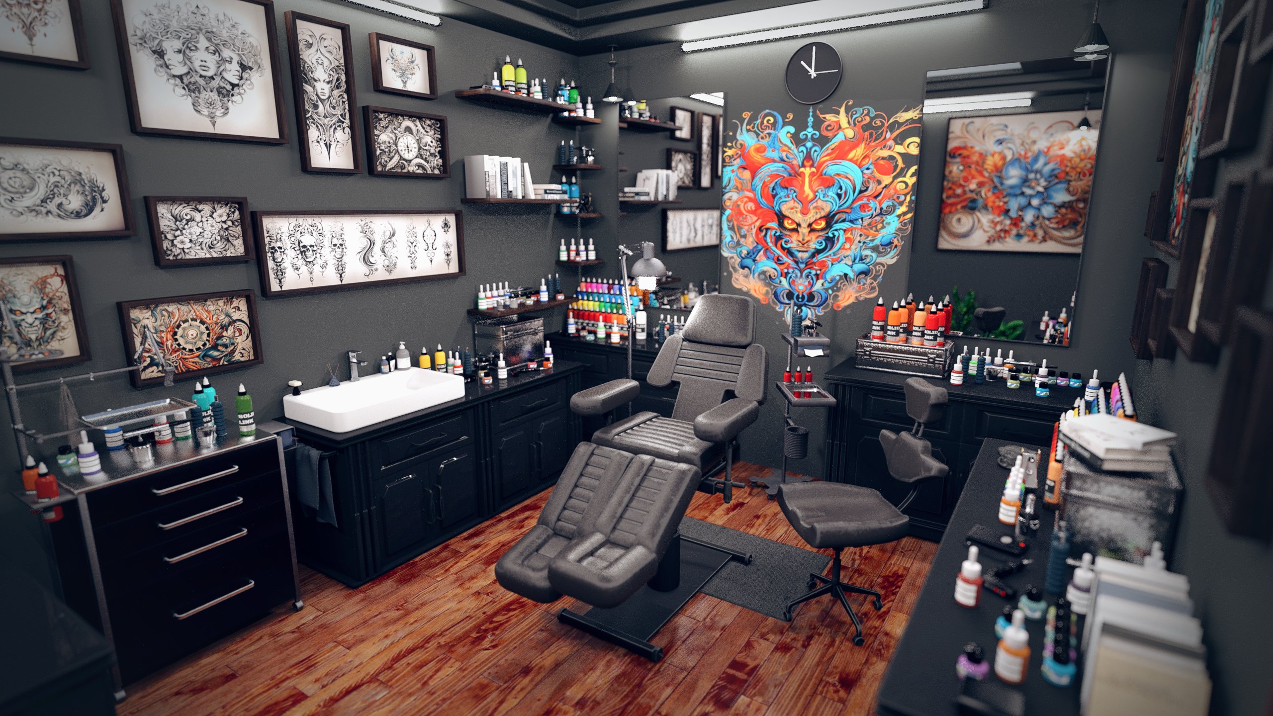 Trendy Tattoo Shop | Daz 3D