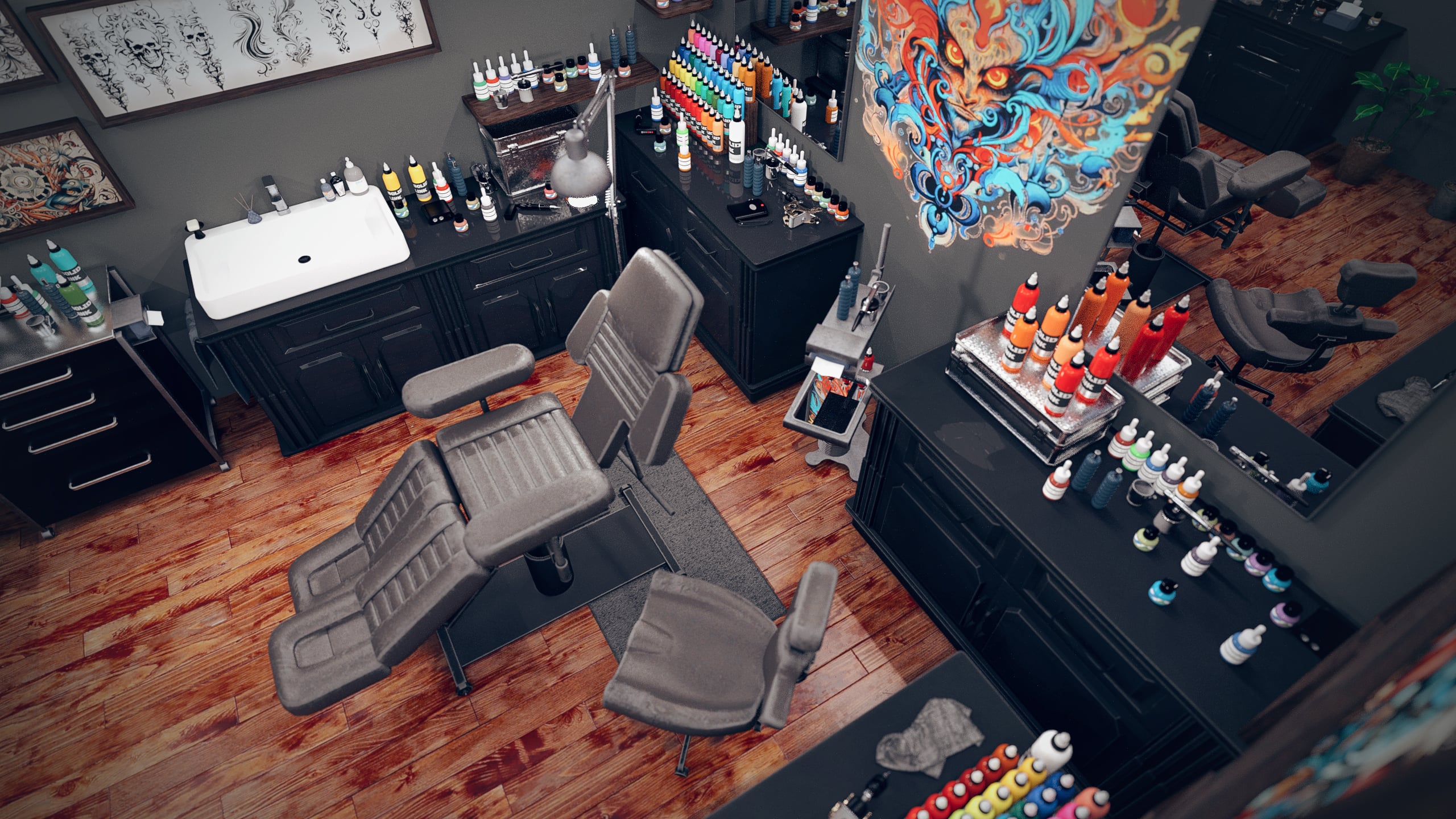 Trendy Tattoo Shop | Daz 3D