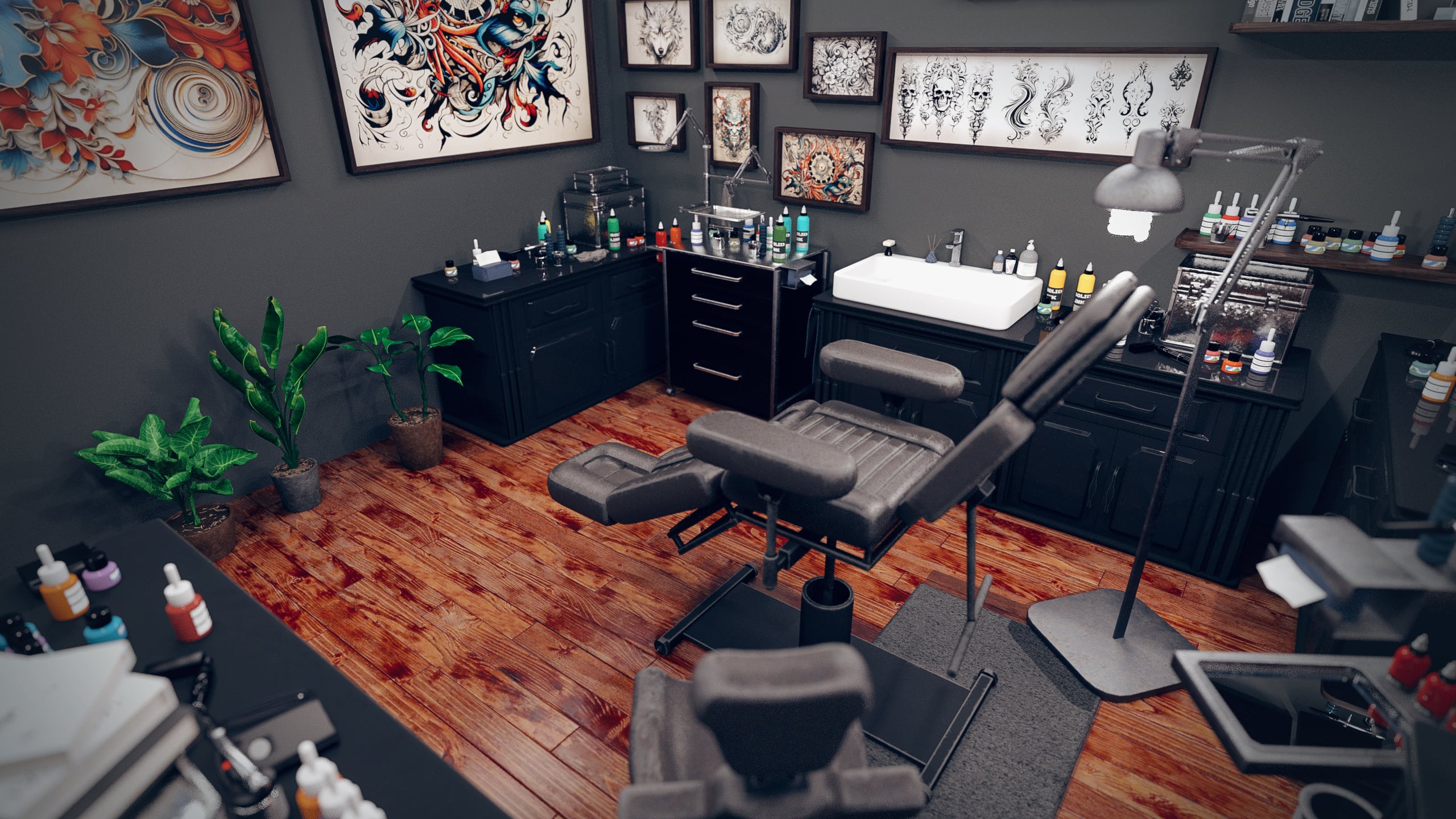 Trendy Tattoo Shop | Daz 3D